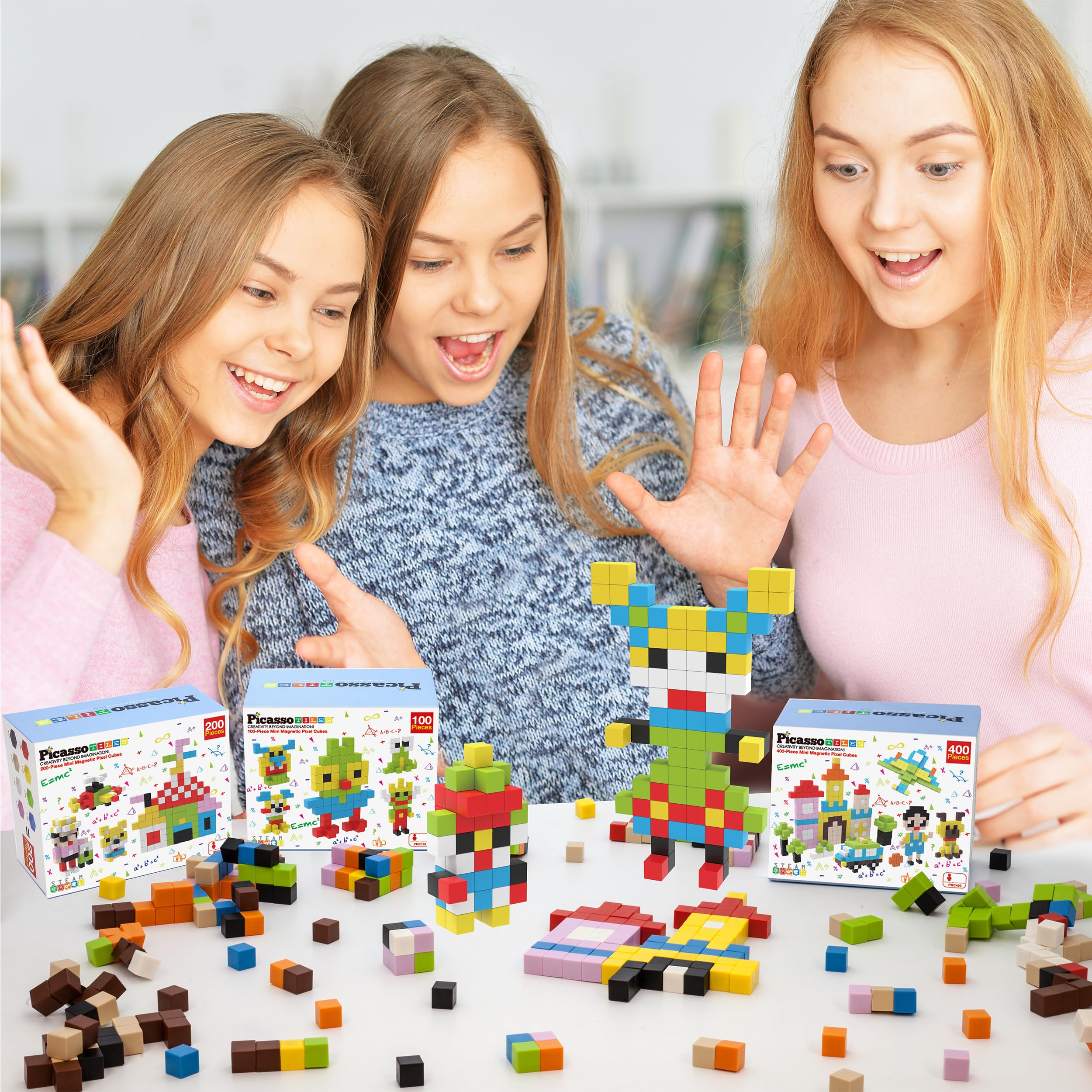 Snapklik.com : Picasso Cubes 0.5” Pixel Magnetic Puzzle Cube 200 Piece ...