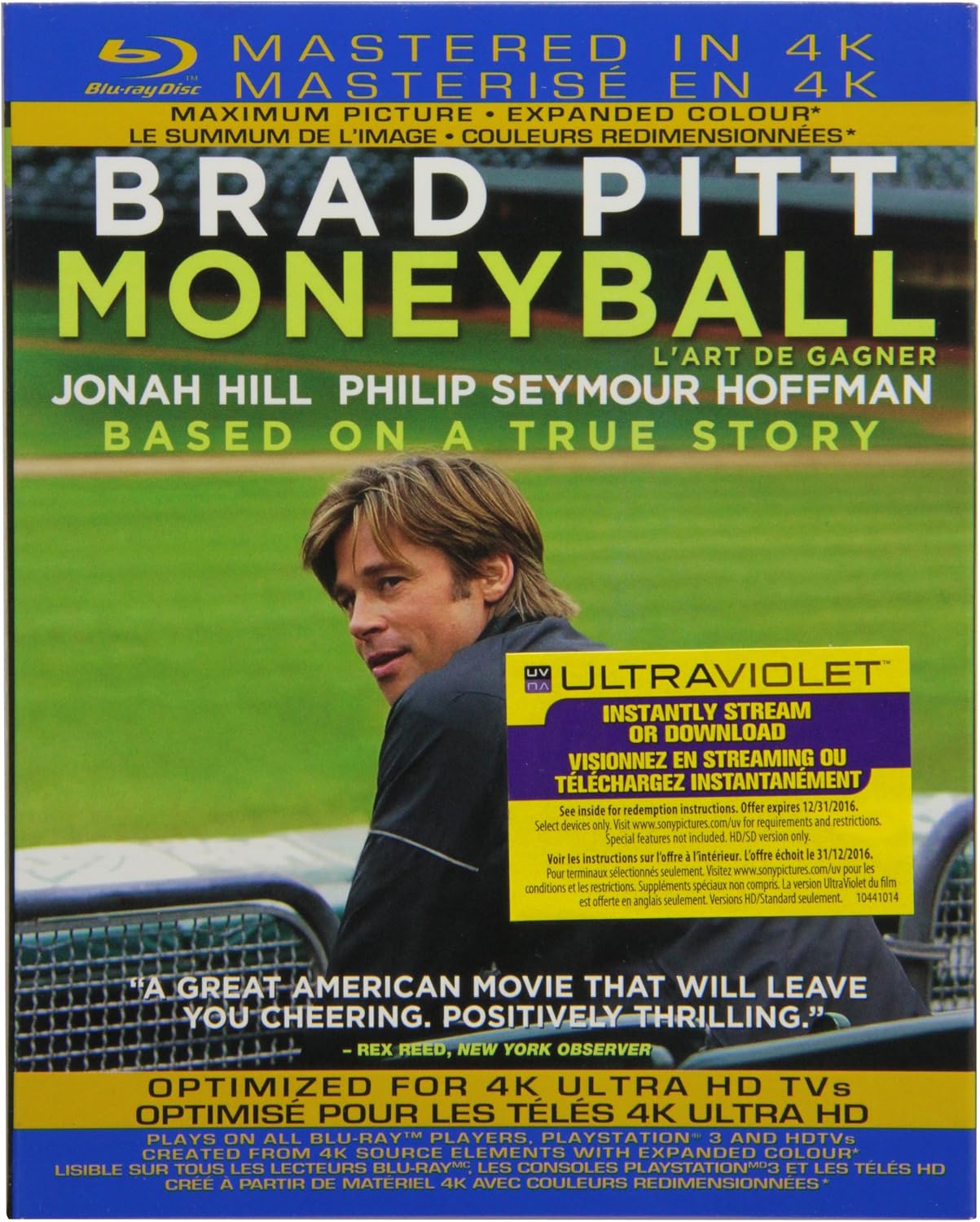 Moneyball (Mastered in 4K) (Blu-ray): Amazon.co.uk: DVD & Blu-ray