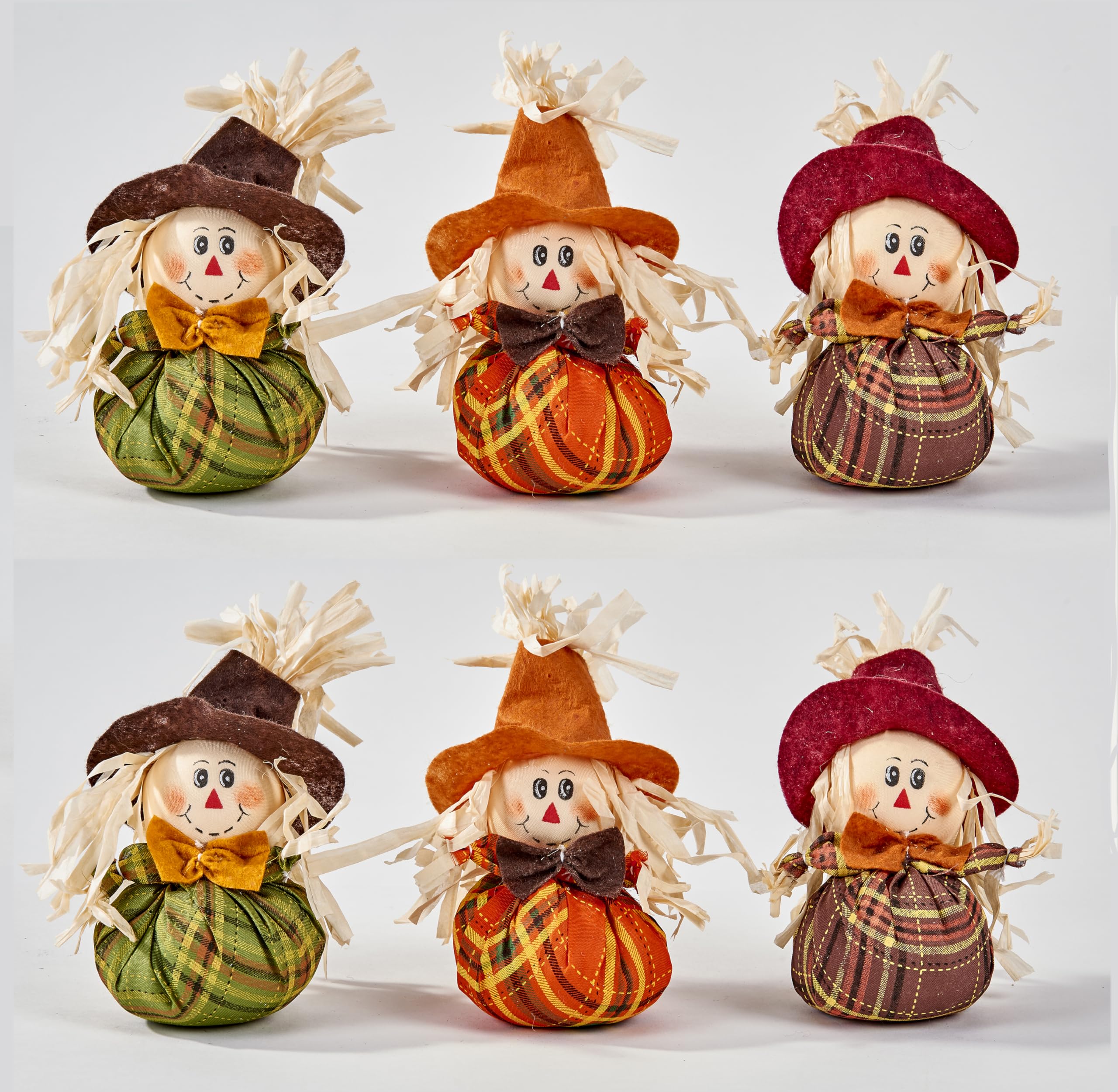 Amazon.com: Worth Imports 6" Mini Table, Set of 6 Scarecrow, Multicolor ...