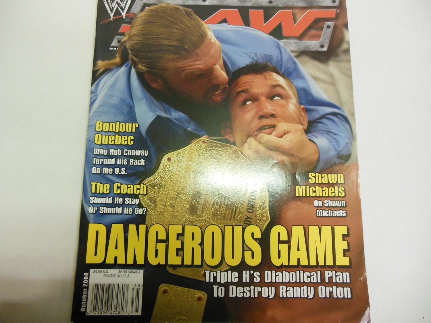 Wwe Raw Magazine "Triple H" "Randy Orton" October 2004: Wwe Raw ...