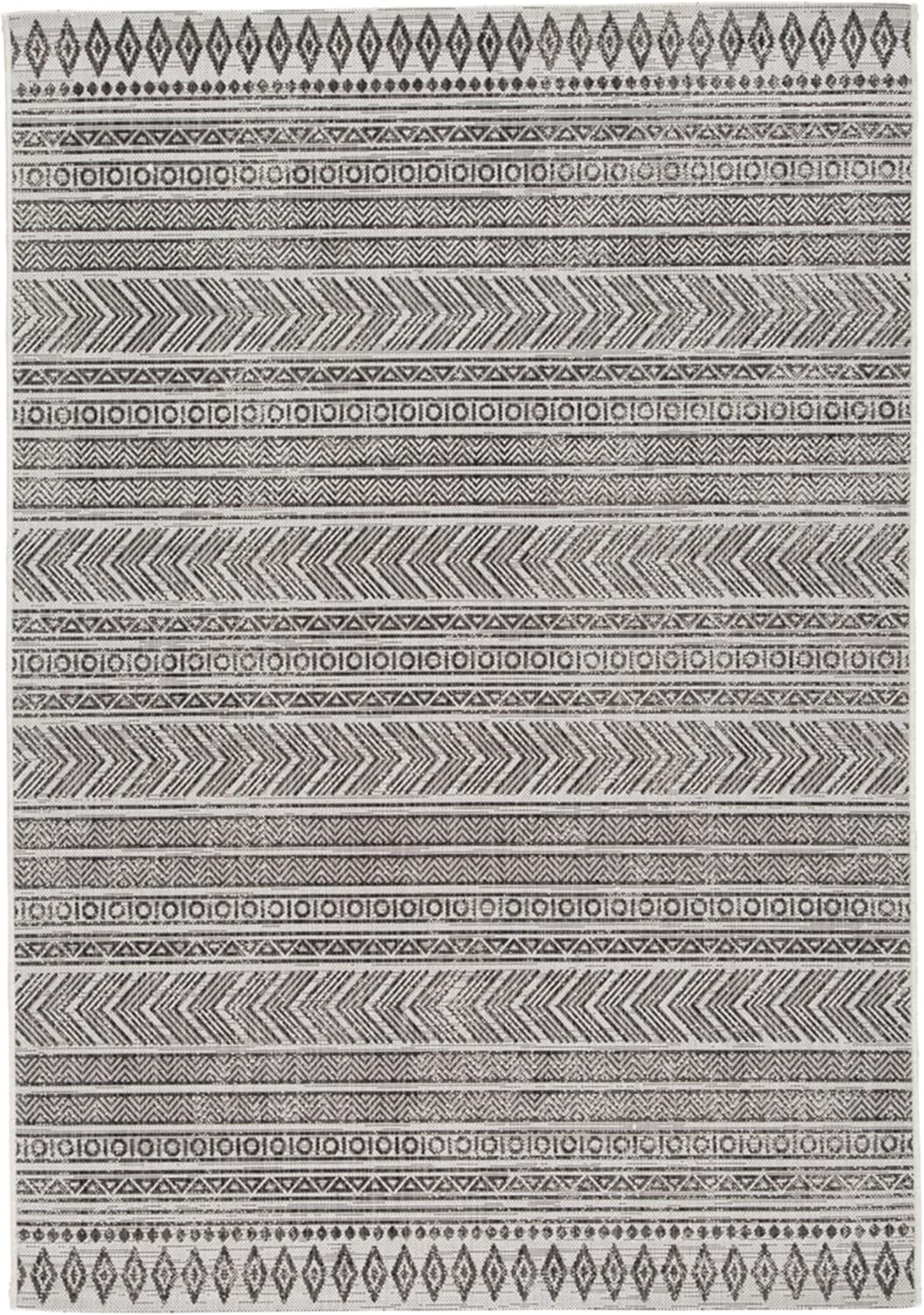 Signature Design by Ashley Brinoy Flatweave 5x7 Medium Rug, Black ...