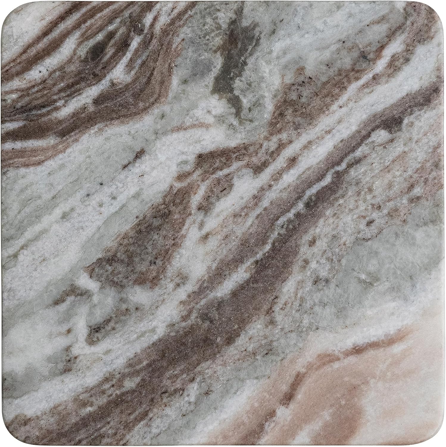 Amazon.com: Creative Co-Op 8 Inches Square Marble Heat-Resistant Trivet ...