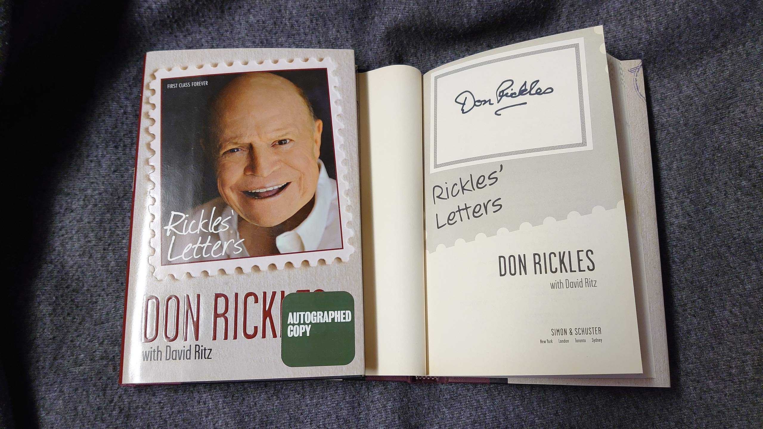 Rickles' Letters: Rickles, Don, Ritz, David: 9781416596639: Amazon.com ...