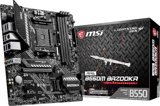 MSI MAG B550M BAZOOKA Motherboard mATX - Supports AMD Ryzen 3rd Gen ...