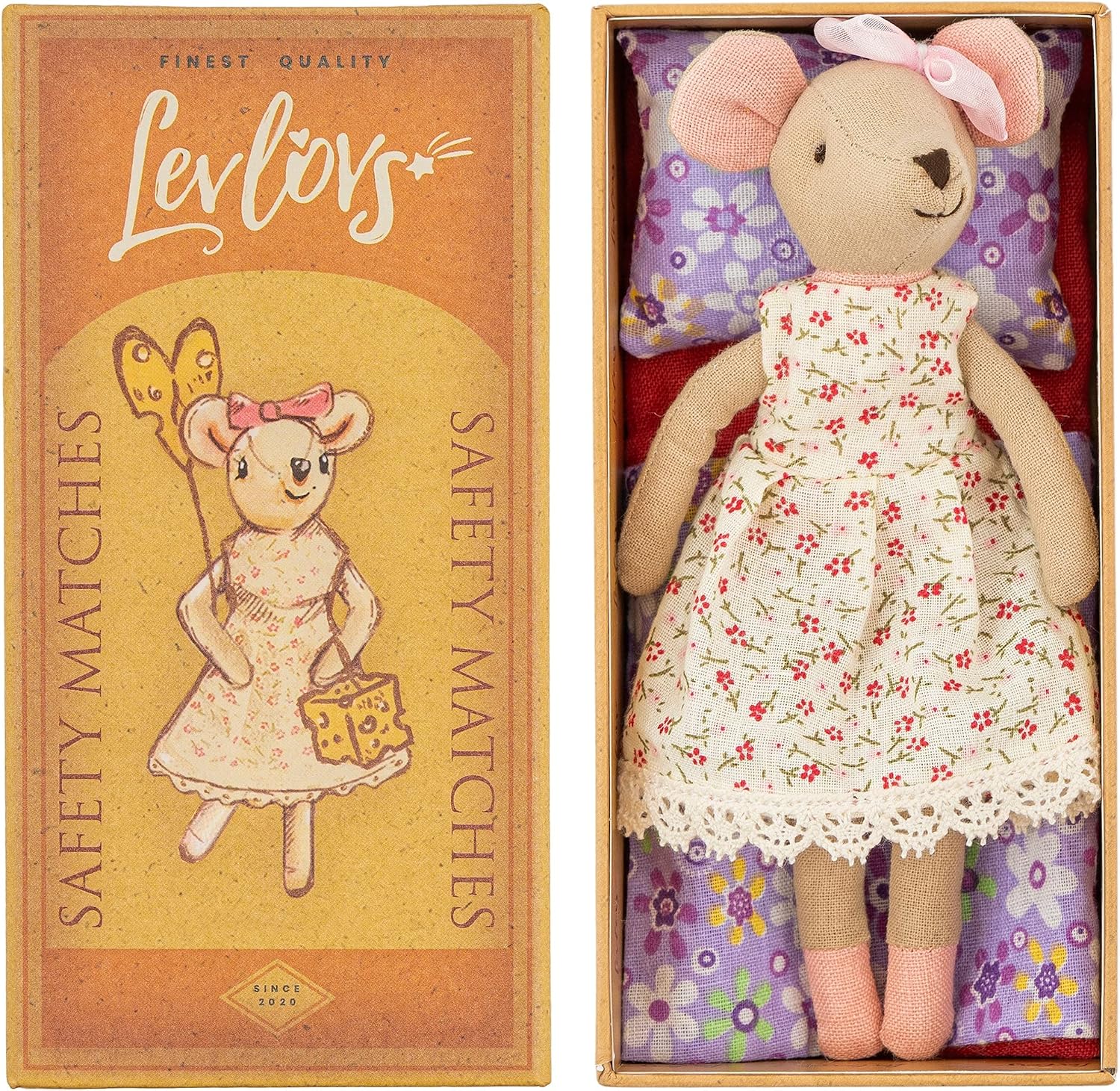 Amazon.com: LEVLOVS Mouse in a Matchbox Toy Baby Registry Gift (Big ...
