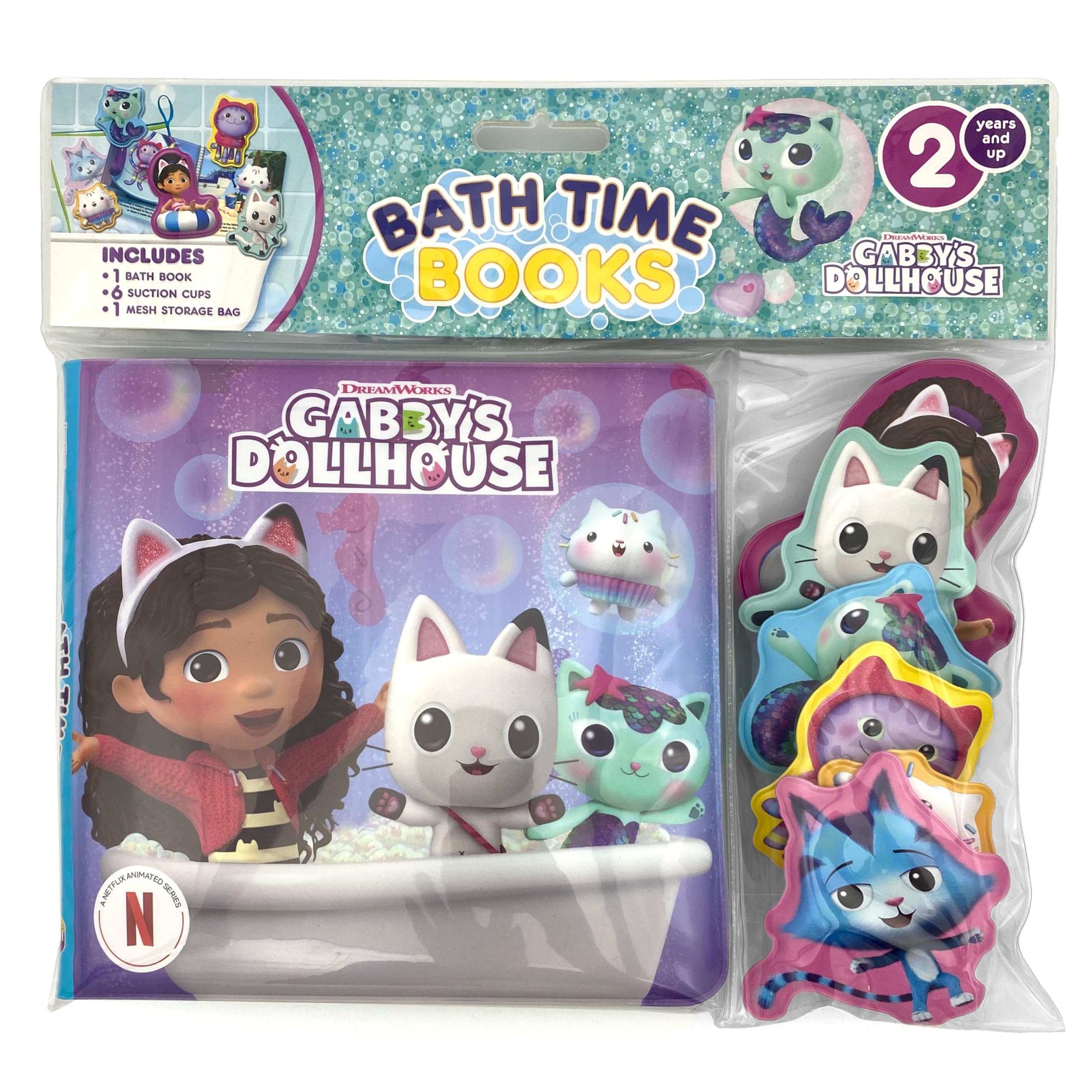 Gabby's Dollhouse Bath Time Books - Activity Books for kids, Bath book ...