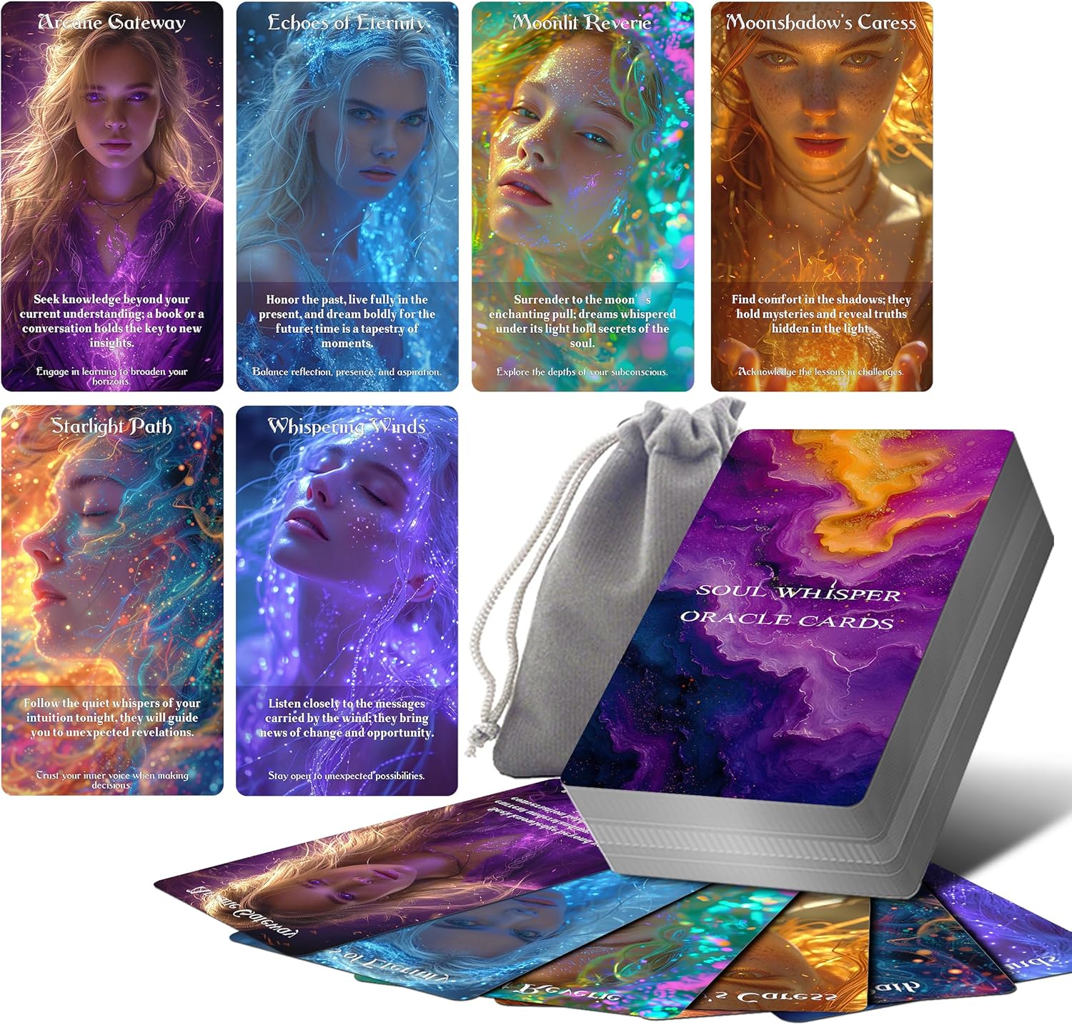 Amazon.com: ZZBUY Soul Whisper Oracle Cards, 54 Oracle Deck for ...