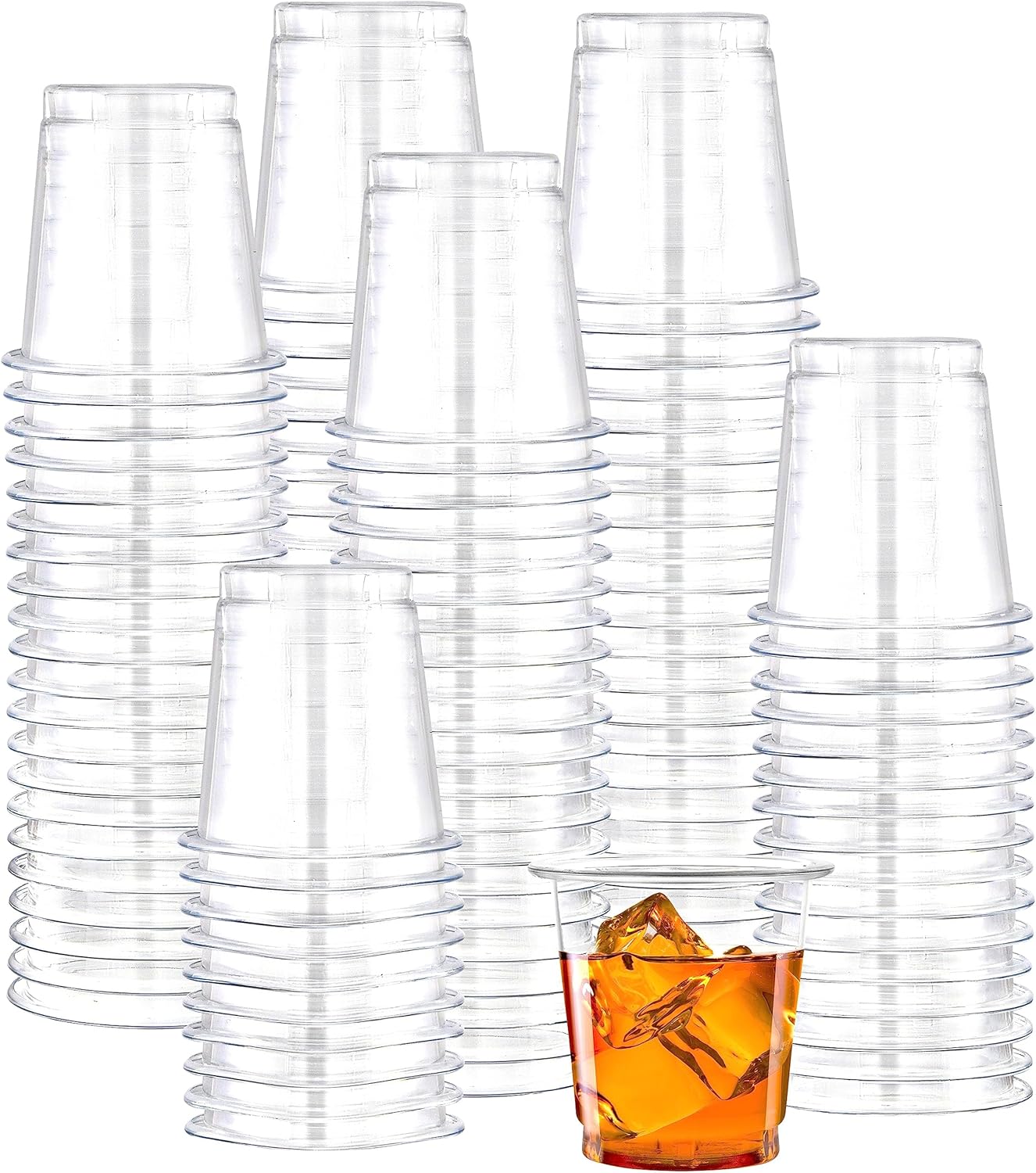 Amazon.com: Green Direct Clear Disposable Cups | PET 2 oz Plastic Shot ...