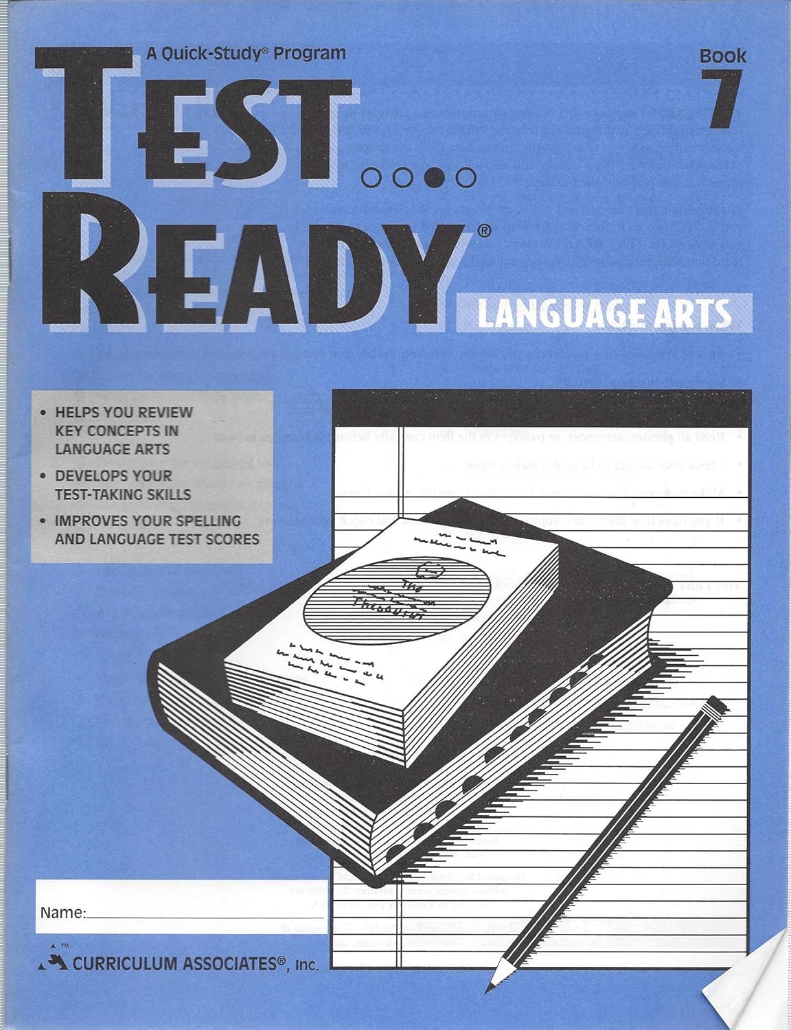 Test Ready Language Arts: Teacher's Guide Book 7: Curriculum Associates ...