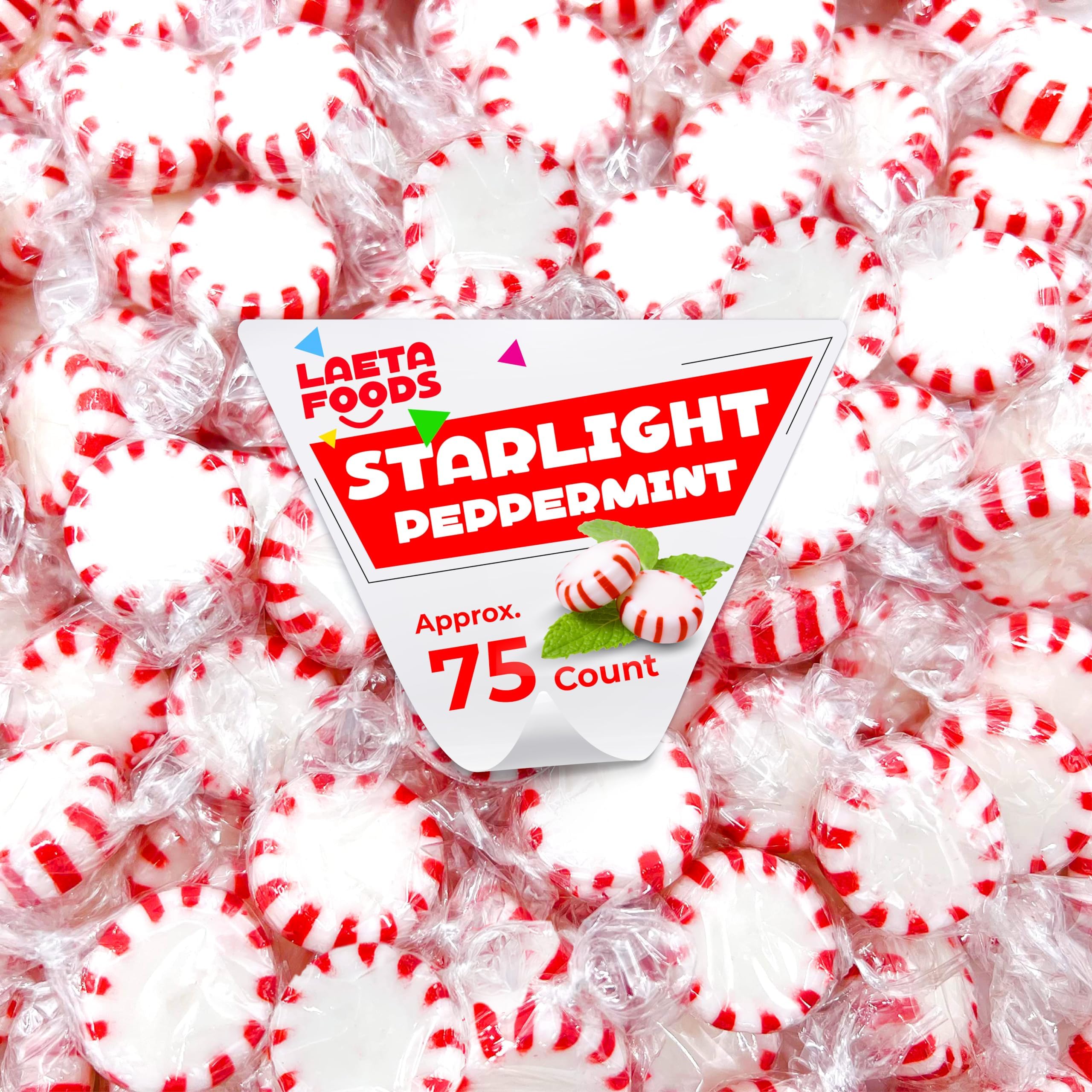 Amazon.com : Starlight Peppermint Mints | 1 Pound Bag - Approx. 75 ...