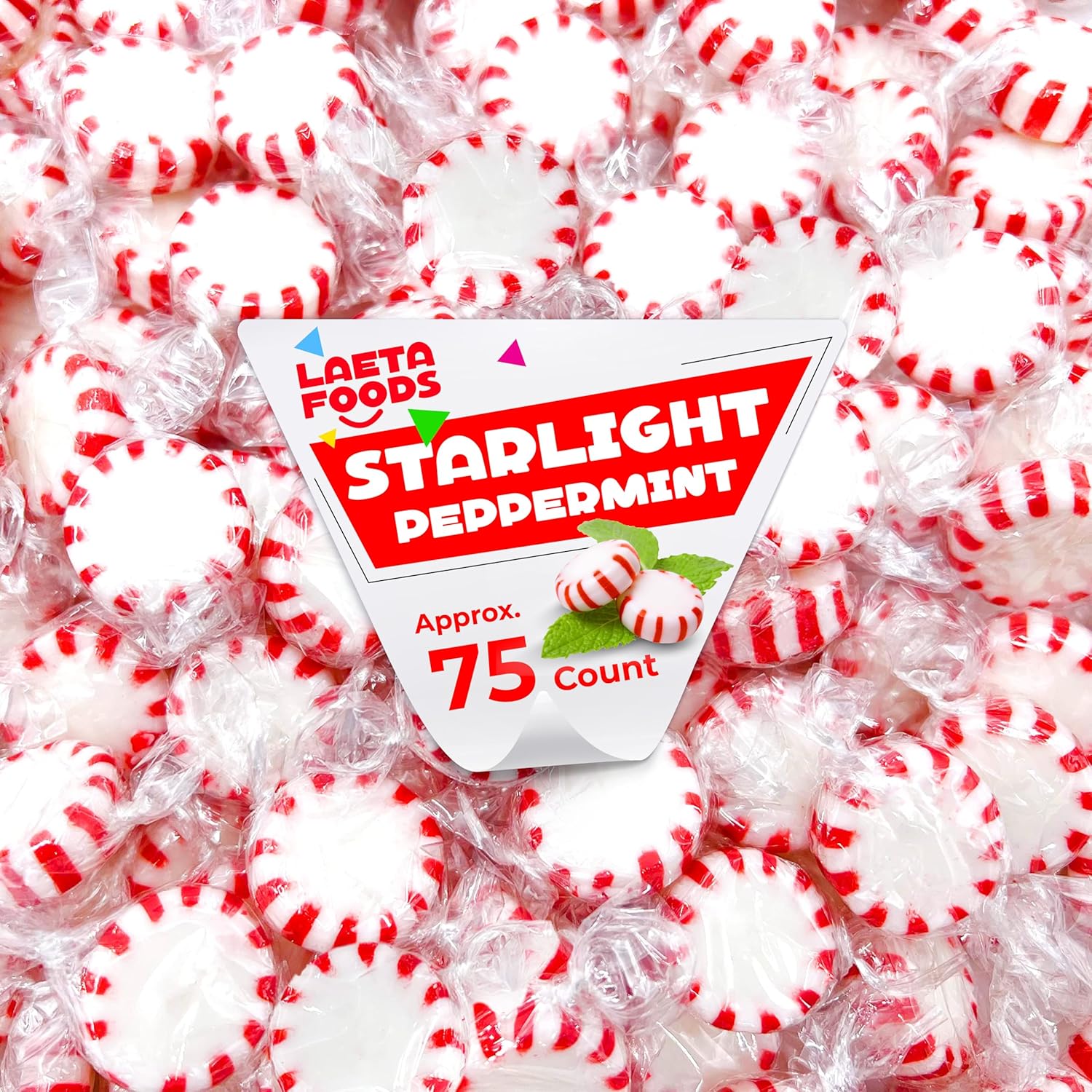 Amazon.com : Starlight Peppermint Mints | 1 Pound Bag - Approx. 75 ...