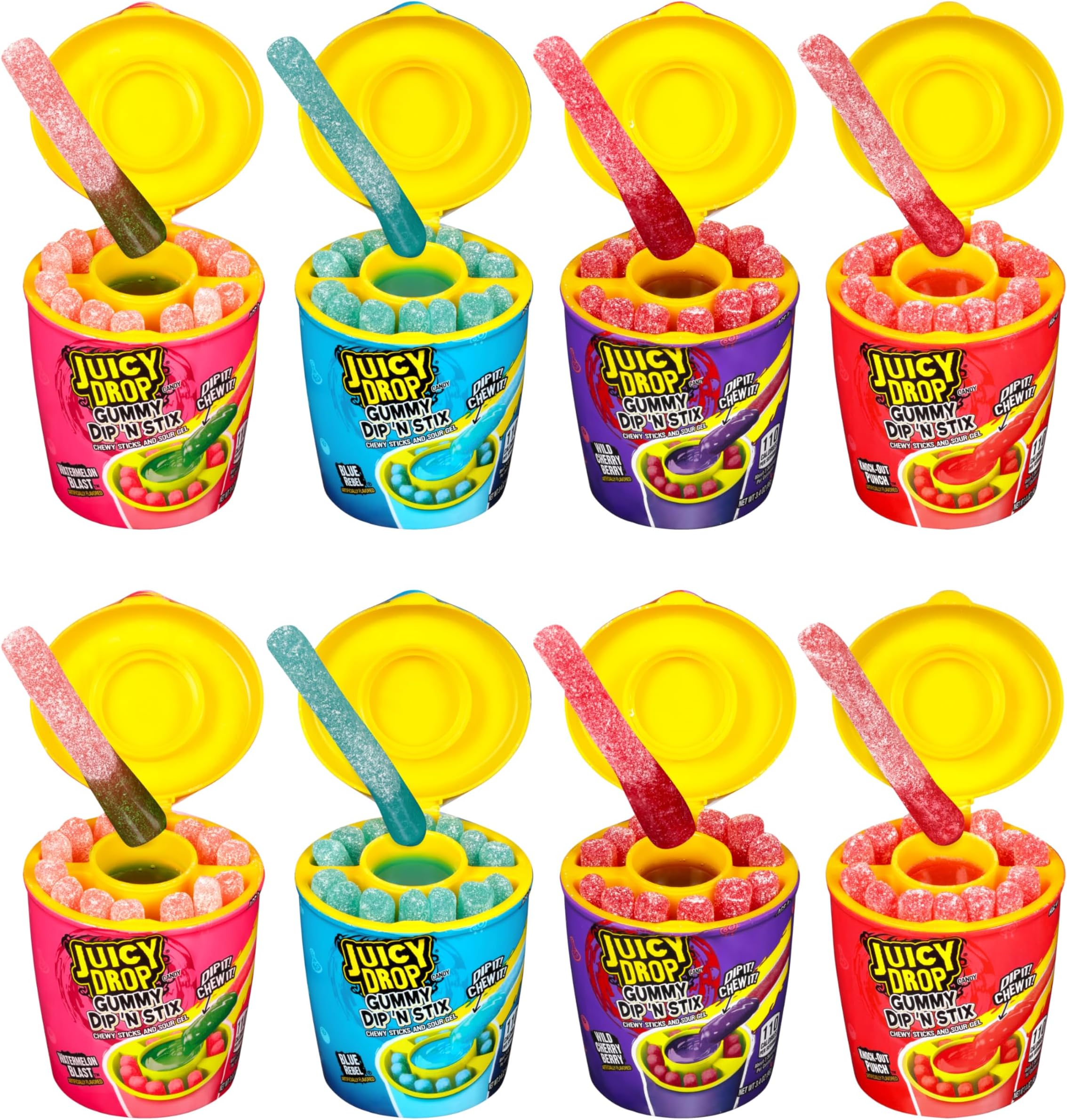 Amazon.com : Sonrics Gudu Pop Mix Soft Candy, Assorted Flavor Lollipops ...