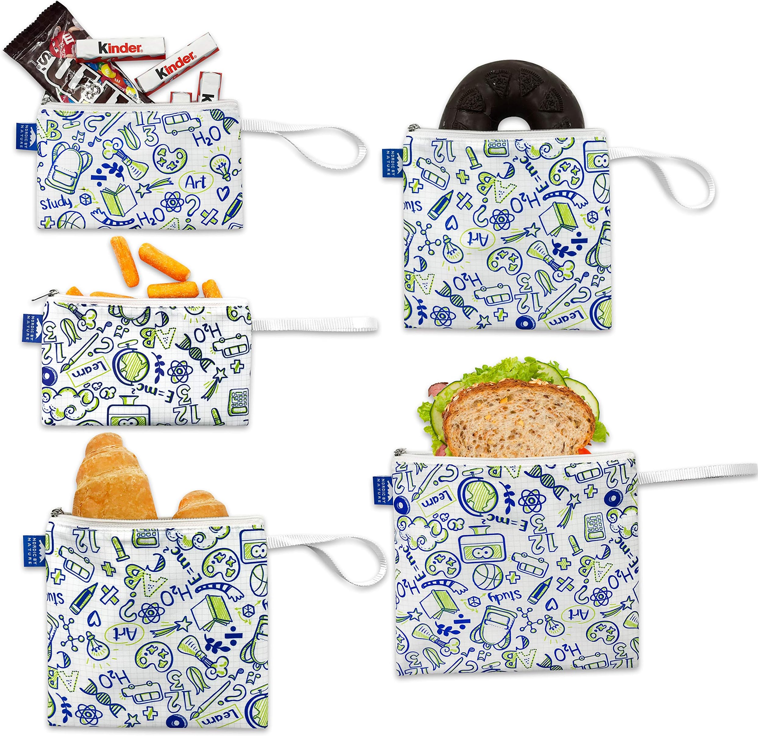 Amazon.com - Ctosree 6 Pieces Reusable Sandwich and Snack Bags for ...