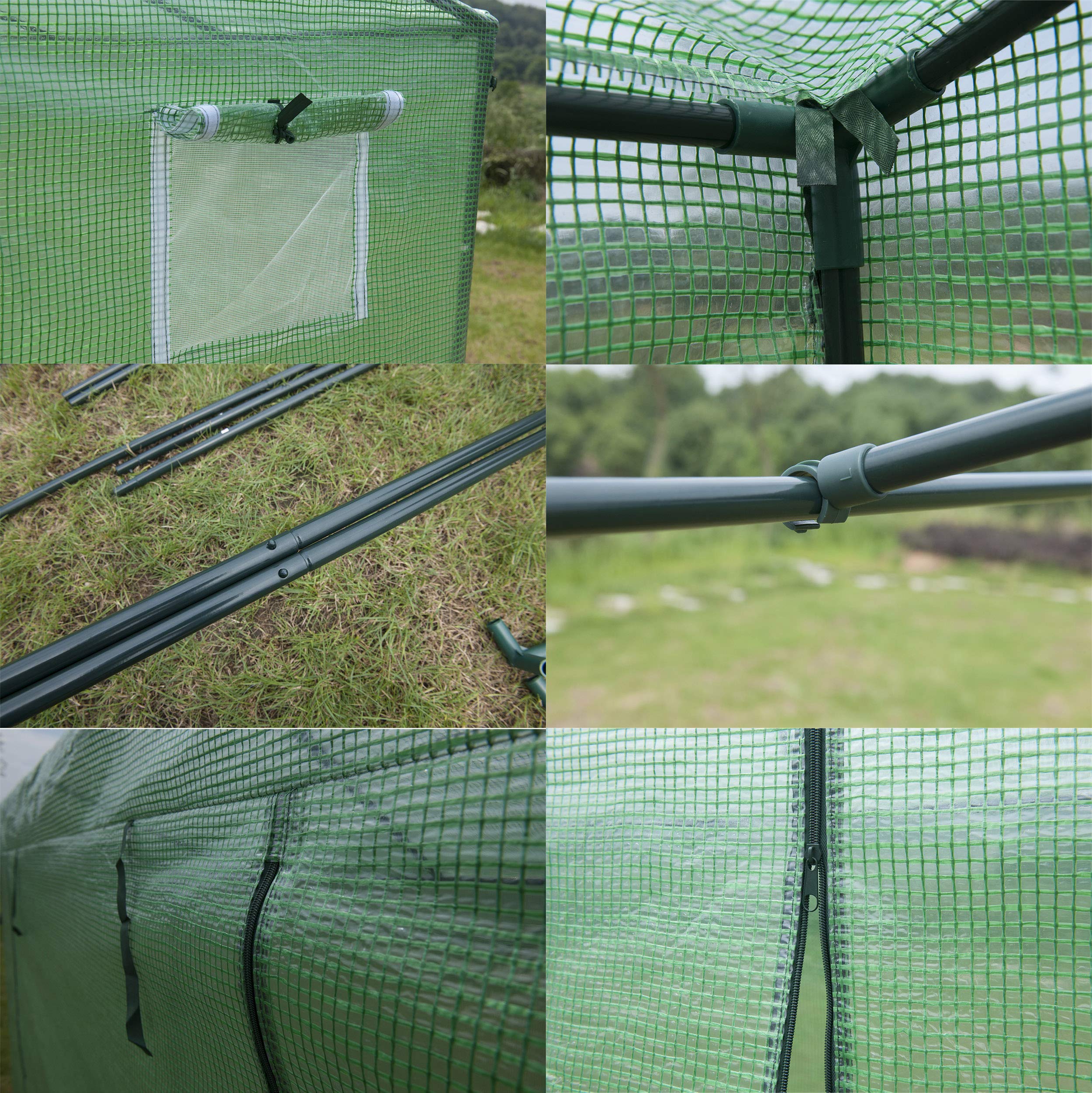 GOJOOASIS Greenhouses Kit Tomato Small Hot House for Outdoors Upright ...