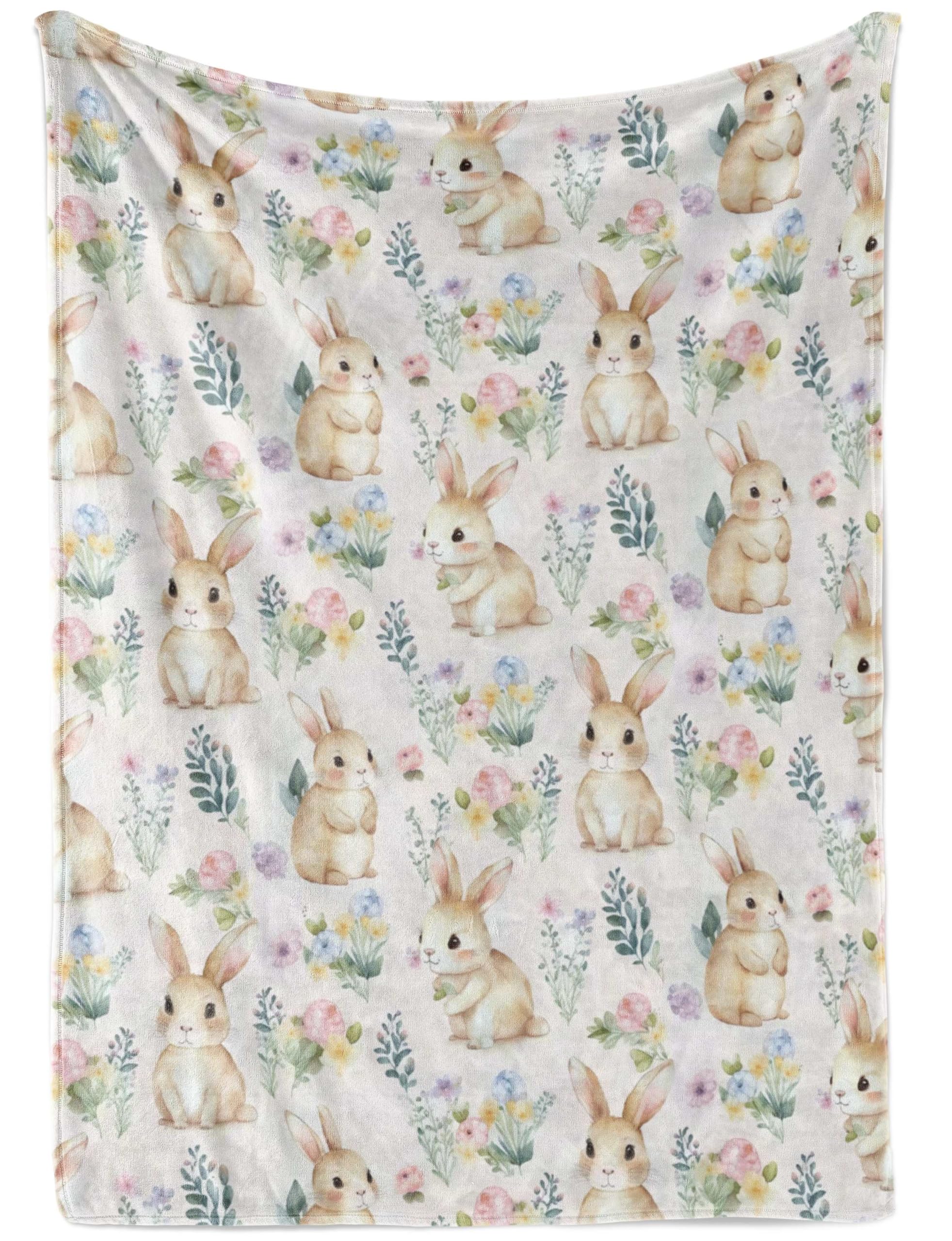 Amazon.com: InnoBeta Bunny Throw Blanket - Bunny Rabbit Gifts for Girls ...