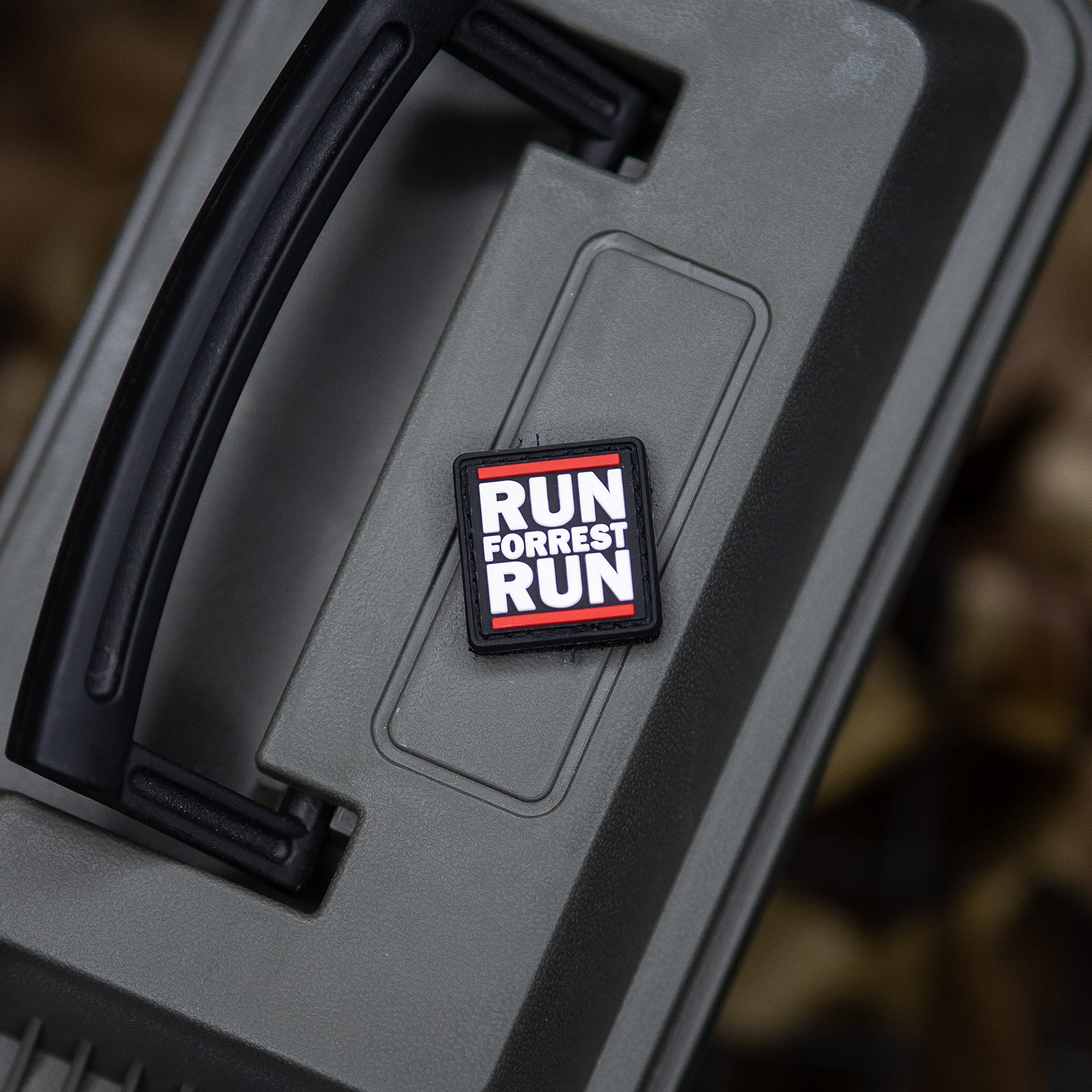Amazon.com: Run Forrest Run Forrest Gump PVC Rubber Morale Patch, Hook ...
