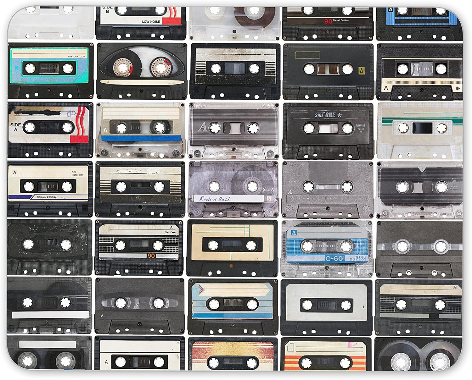 Destination Vinyl Ltd Retro Cassette Tape Mouse Mat Pad - Music 80's 90 ...