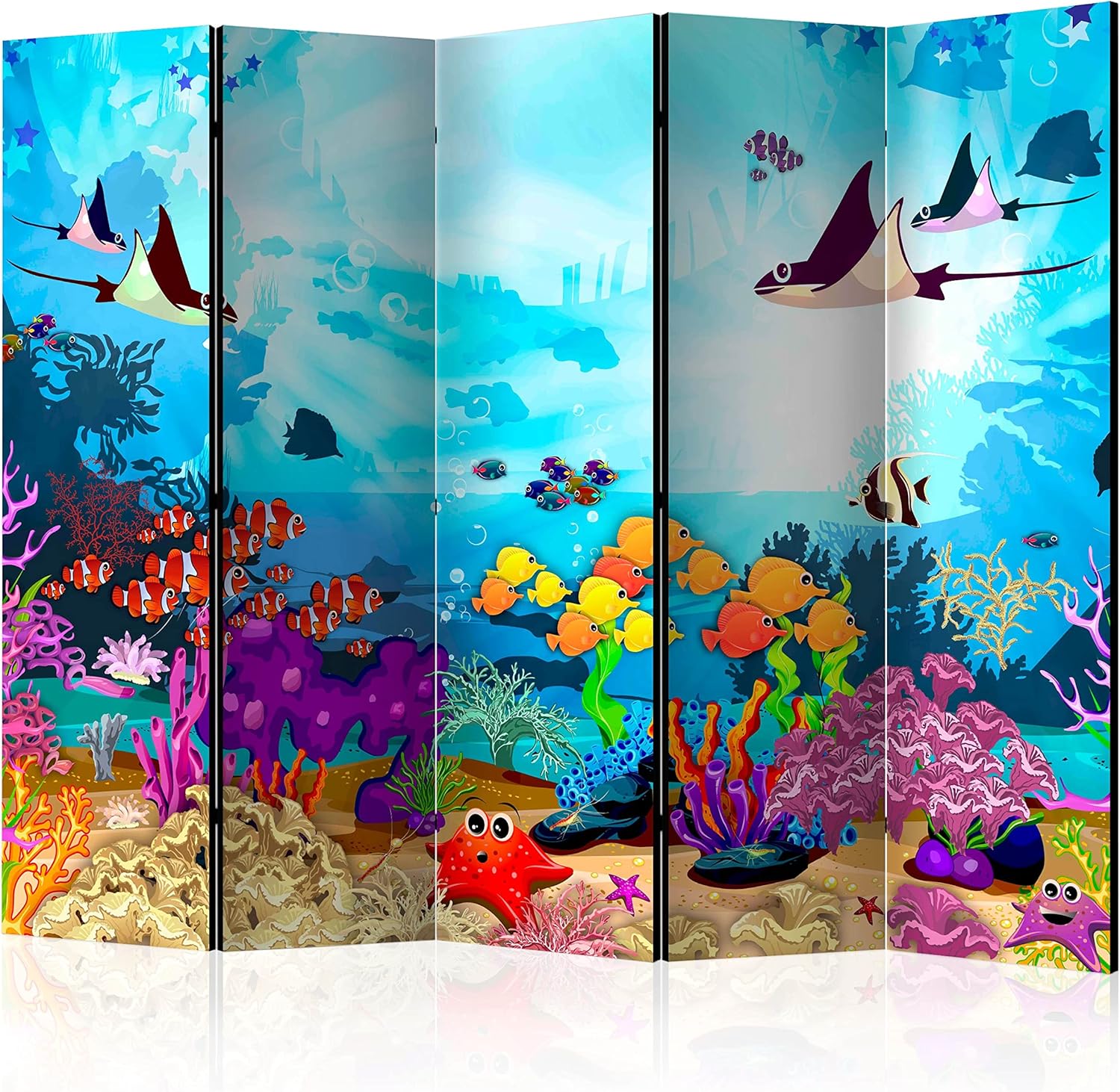 murando Decorative Room Divider for Kids 225x172 cm / 89"x68" Single ...