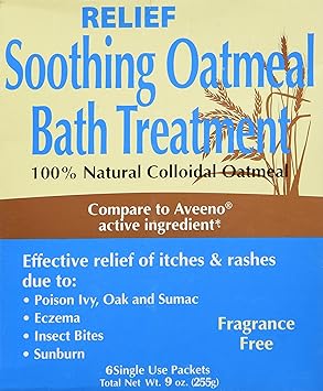 Amazon.com: Relief MD Soothing Colloidal Oatmeal Bath Treatment - 6 ...