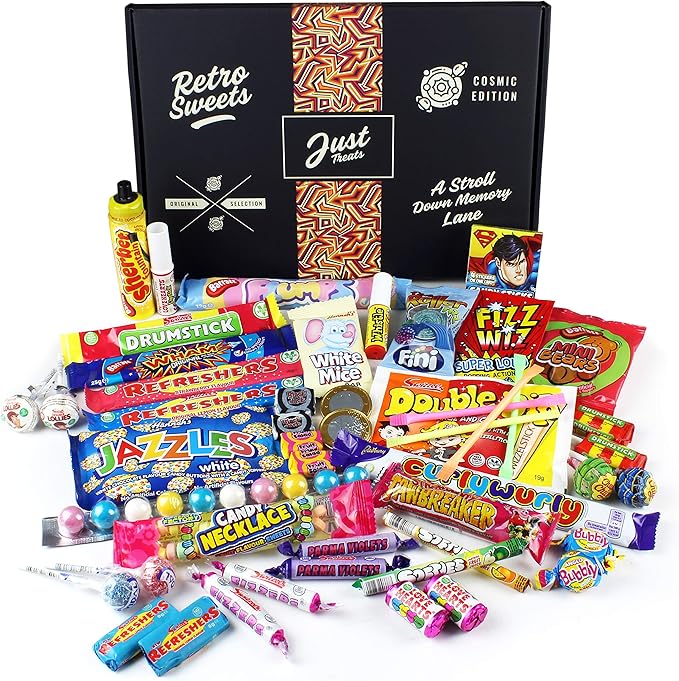 Retro Sweets Gift Box: Just Treats Cosmic Gift Box: Jam Packed with The ...