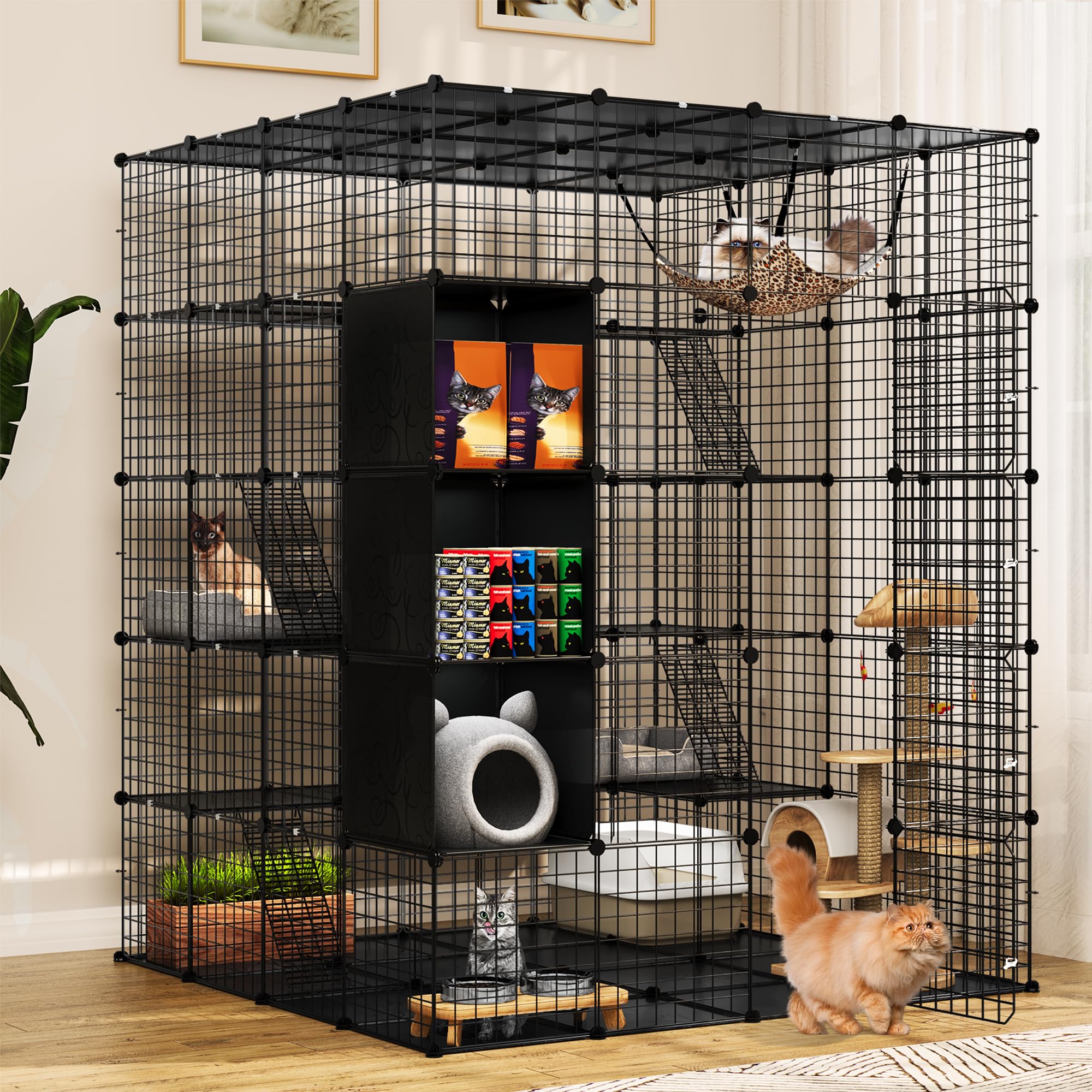 Snapklik.com : YITAHOME 5-Tier Cat Cage Indoor Large, Cat Enclosure
