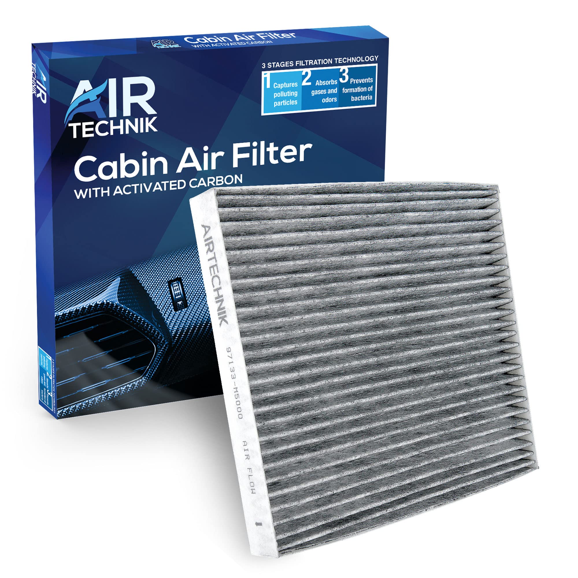 Amazon.com: AirTechnik 97133-M5000 Cabin Air Filter w/Activated Carbon ...