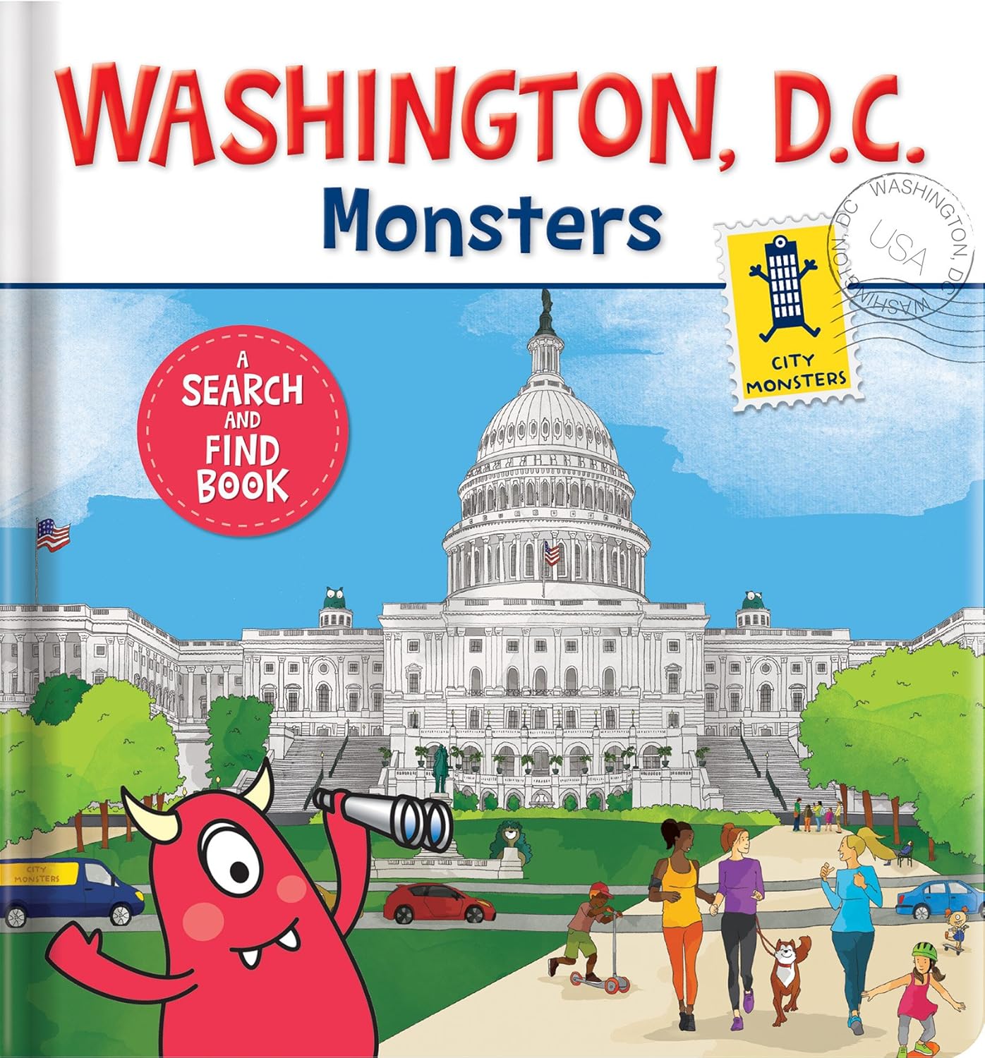 Washington D.C. Monsters: A Search and Find Board Book for Kids ...