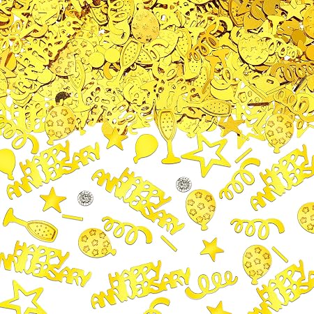 Amazon.com: 50th Happy Anniversary Confetti 50th Party Confetti Number ...