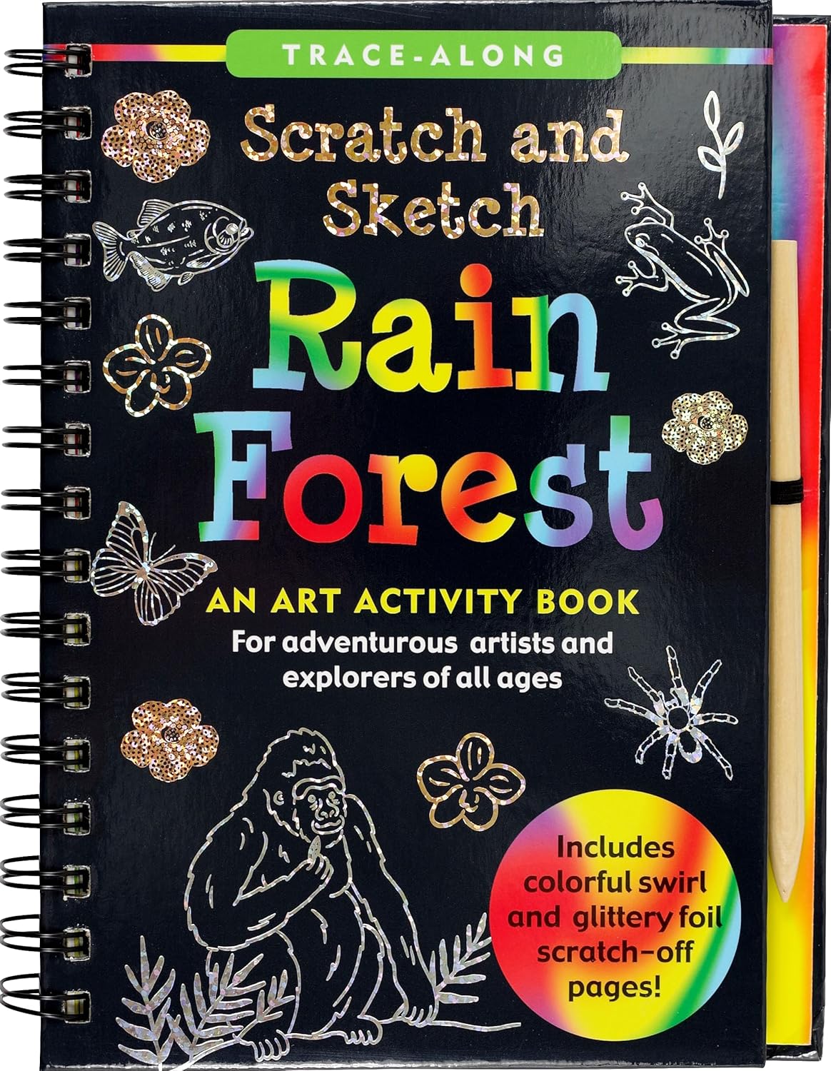 Scratch & Sketch Rain Forest (Trace Along): Peter Pauper Press ...