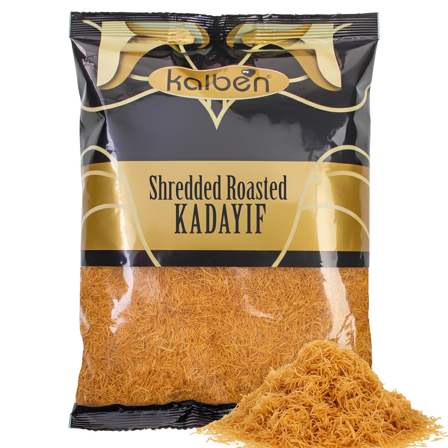 Amazon.com: Kalben Authentic Roasted Kataifi Pastry (1 lbs Shredded ...