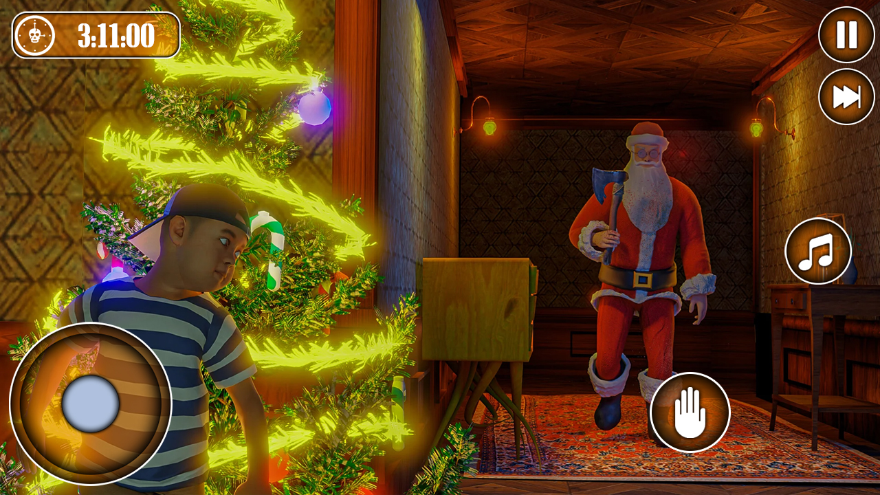 Scary Crazy Santa Horror House Christmas Escape Simulator Spooky Fun 3D ...