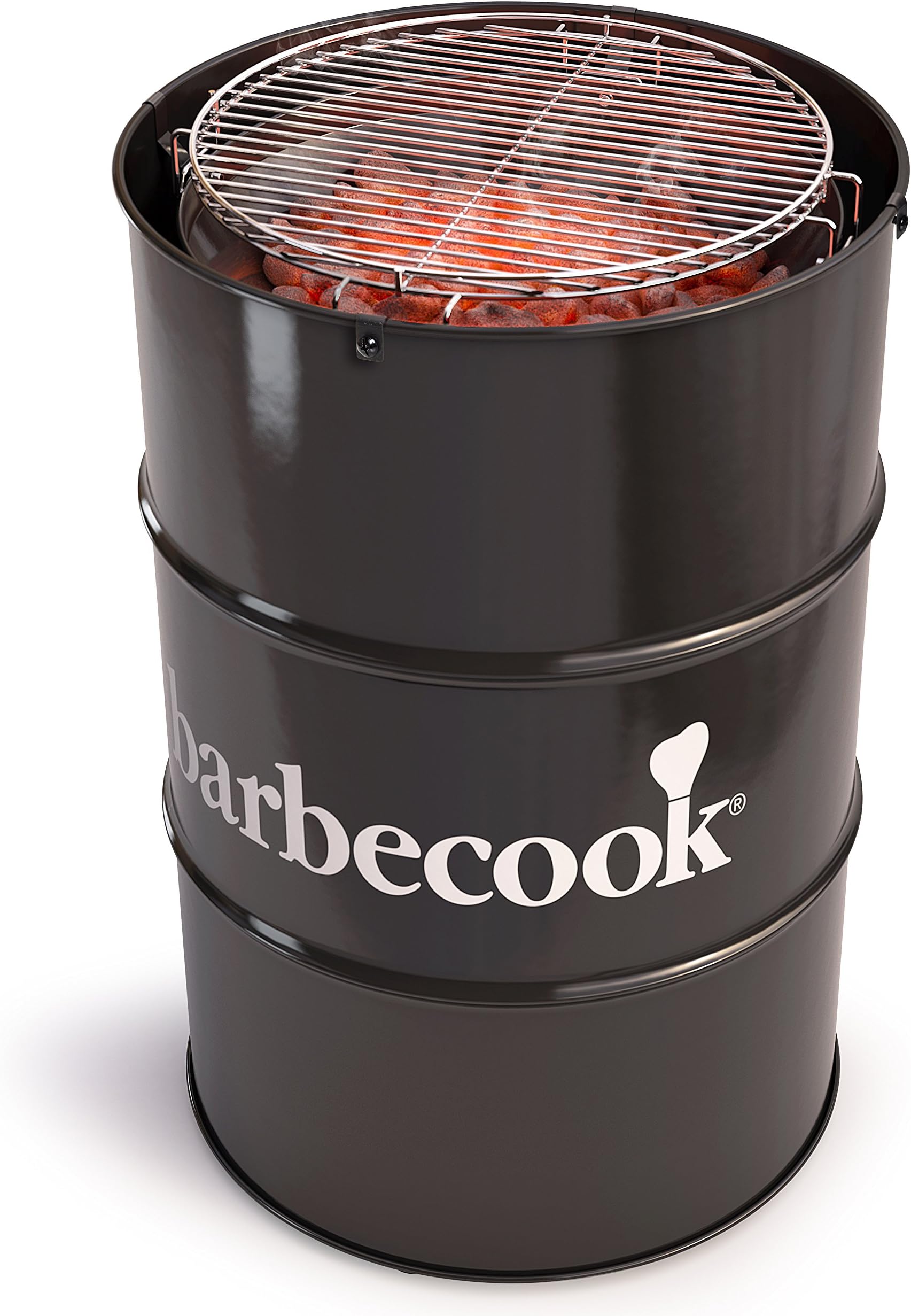 Barbecook Barbecue à charbon Edson Acier Noir 47,5 x 47,5 x 89 cm ...