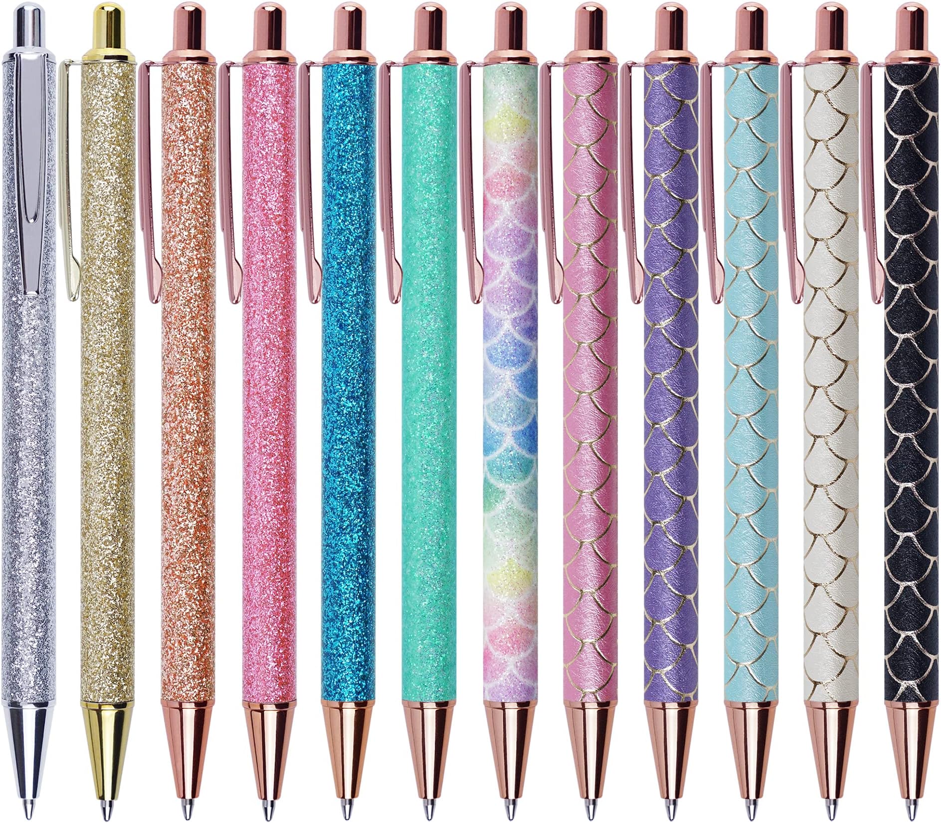 Amazon.com : Jutom 16 Pcs Fancy Pens for Women Glitter Ballpoint Pens ...