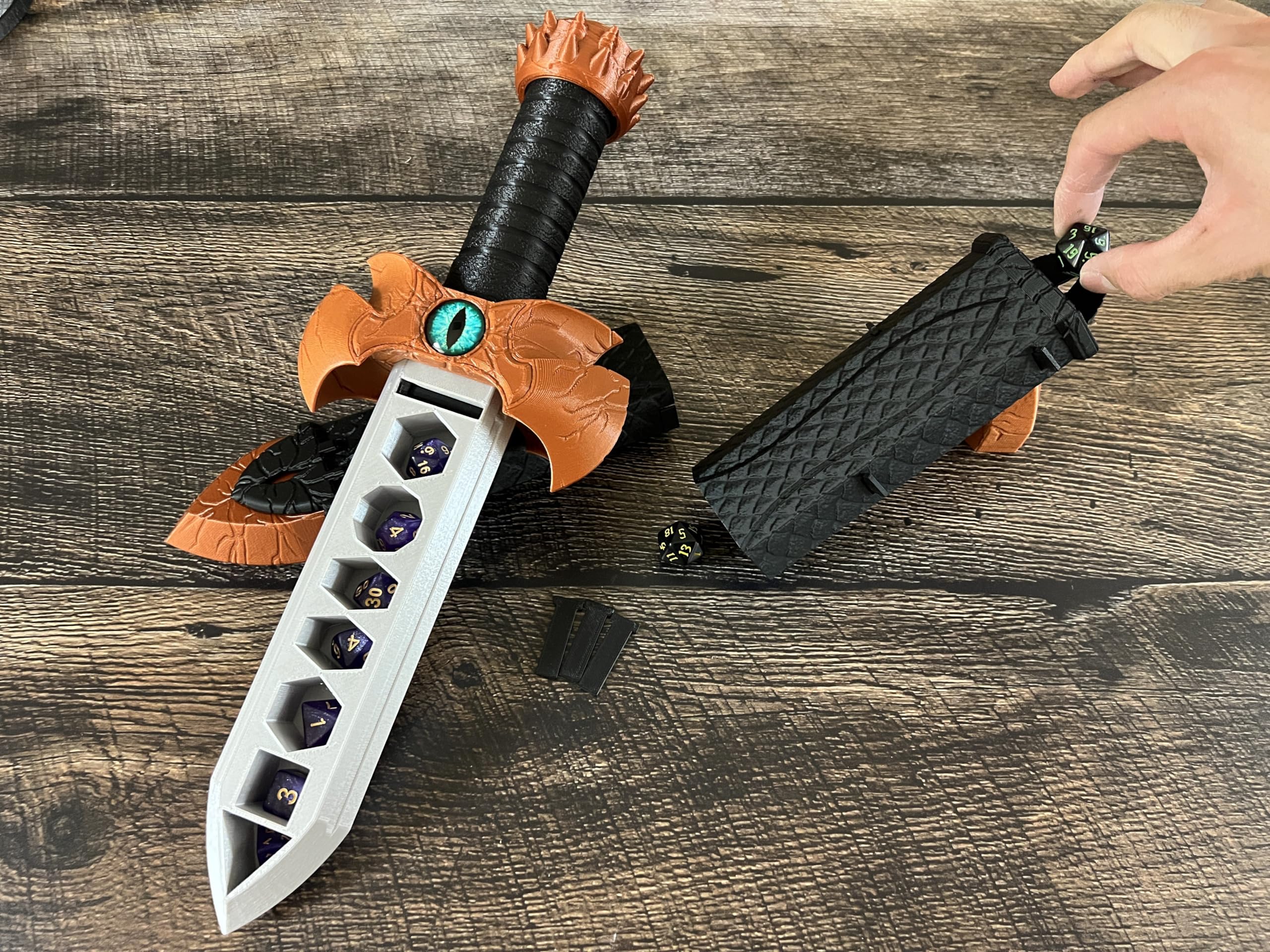 Amazon.com: MunnyGrubbers - Talking Dragon Sword Dagger Dice Holder ...
