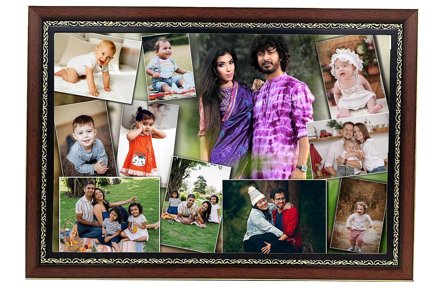 zig zag Personalized Collage Photo Frames Customized with Multiple ...