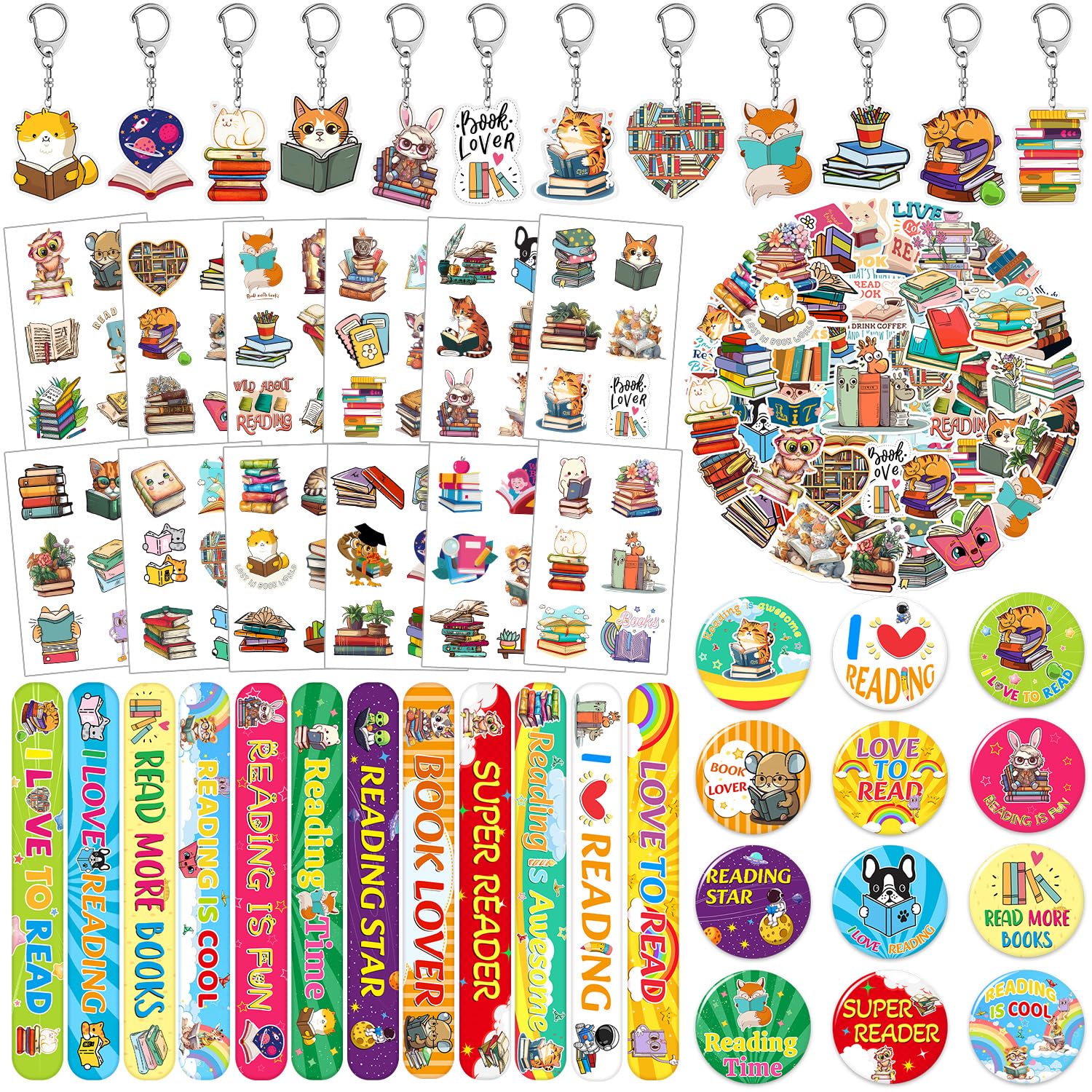 Amazon.com: YYMYMGJ 98 PCS Reading Book Party Favors, Reading Book ...