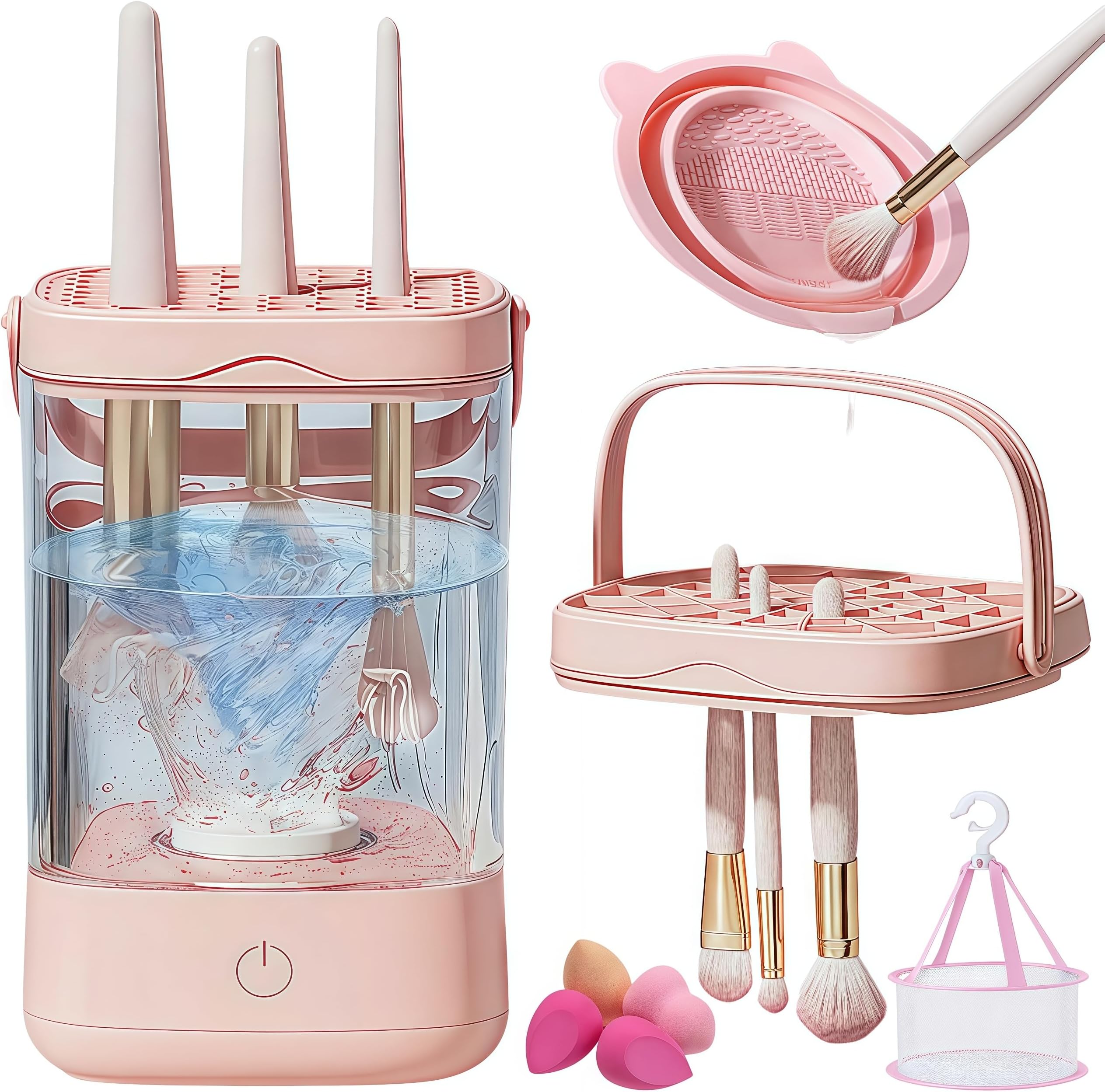 Amazon.com: Electric Makeup Brush Cleaner - 9000 RPM Makeup Brush ...