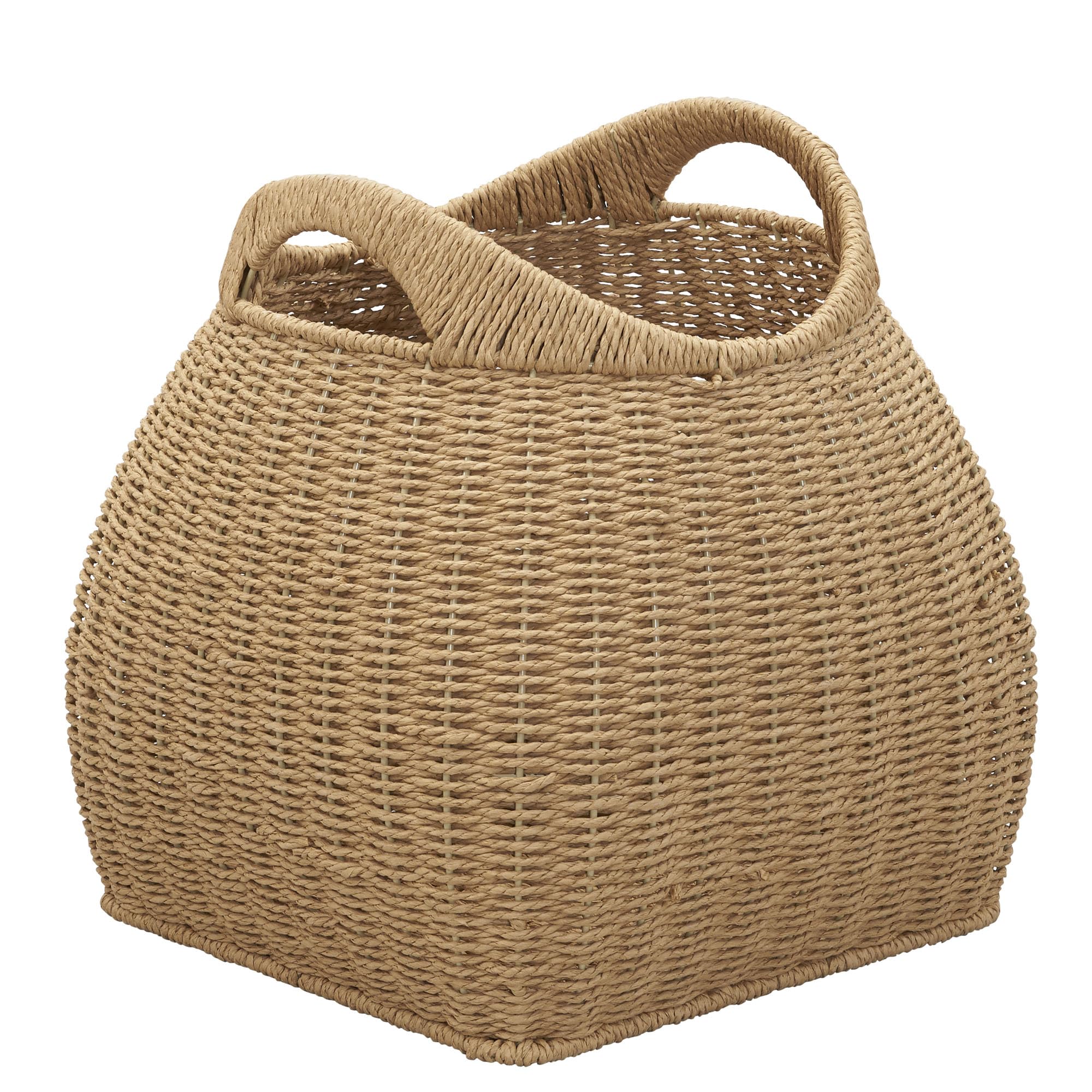 Amazon.com: Household Essentials Basket with Handles, Natural Paper ...