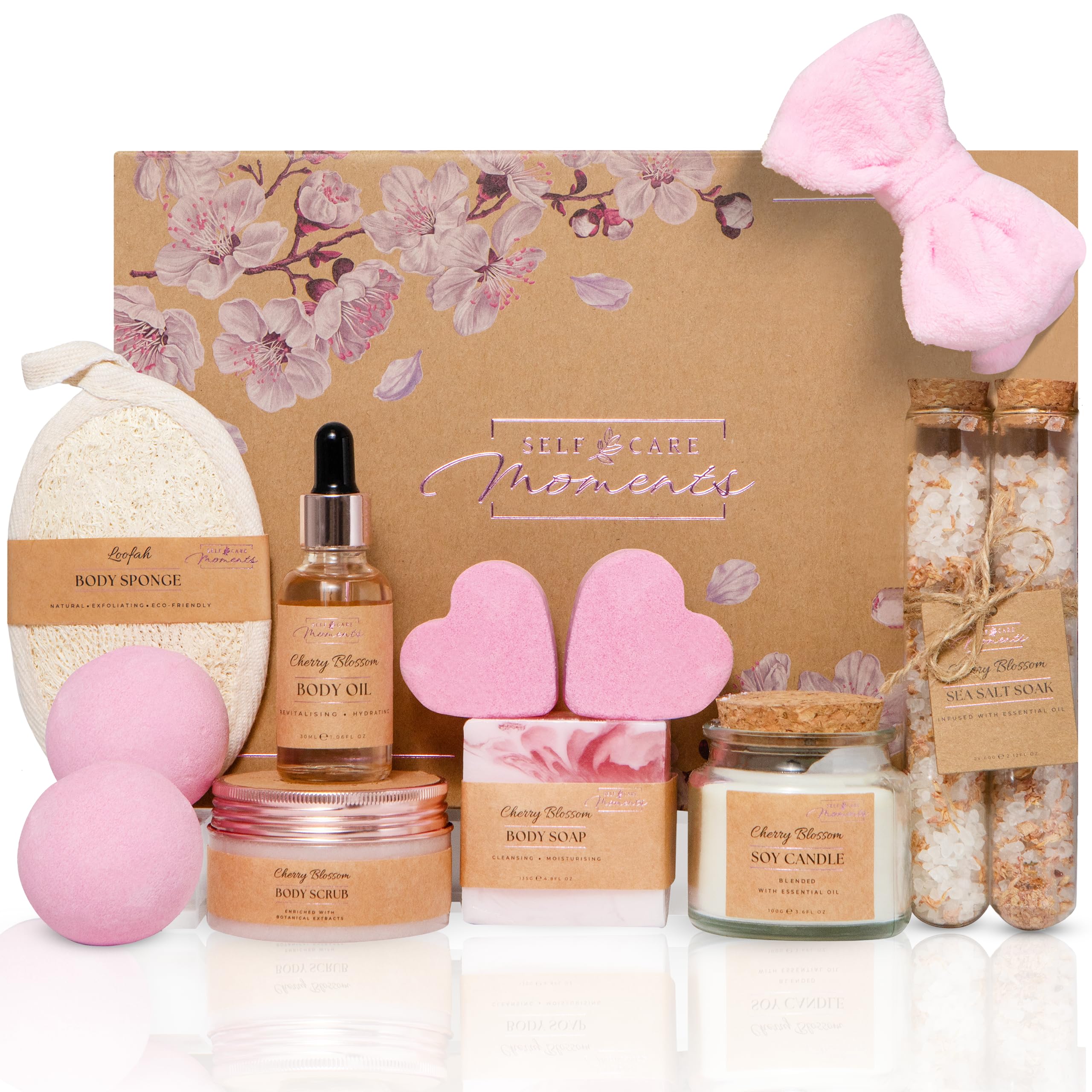Christmas Pamper Sets for Women Gifts, Home Spa Gift Set with Cherry ...