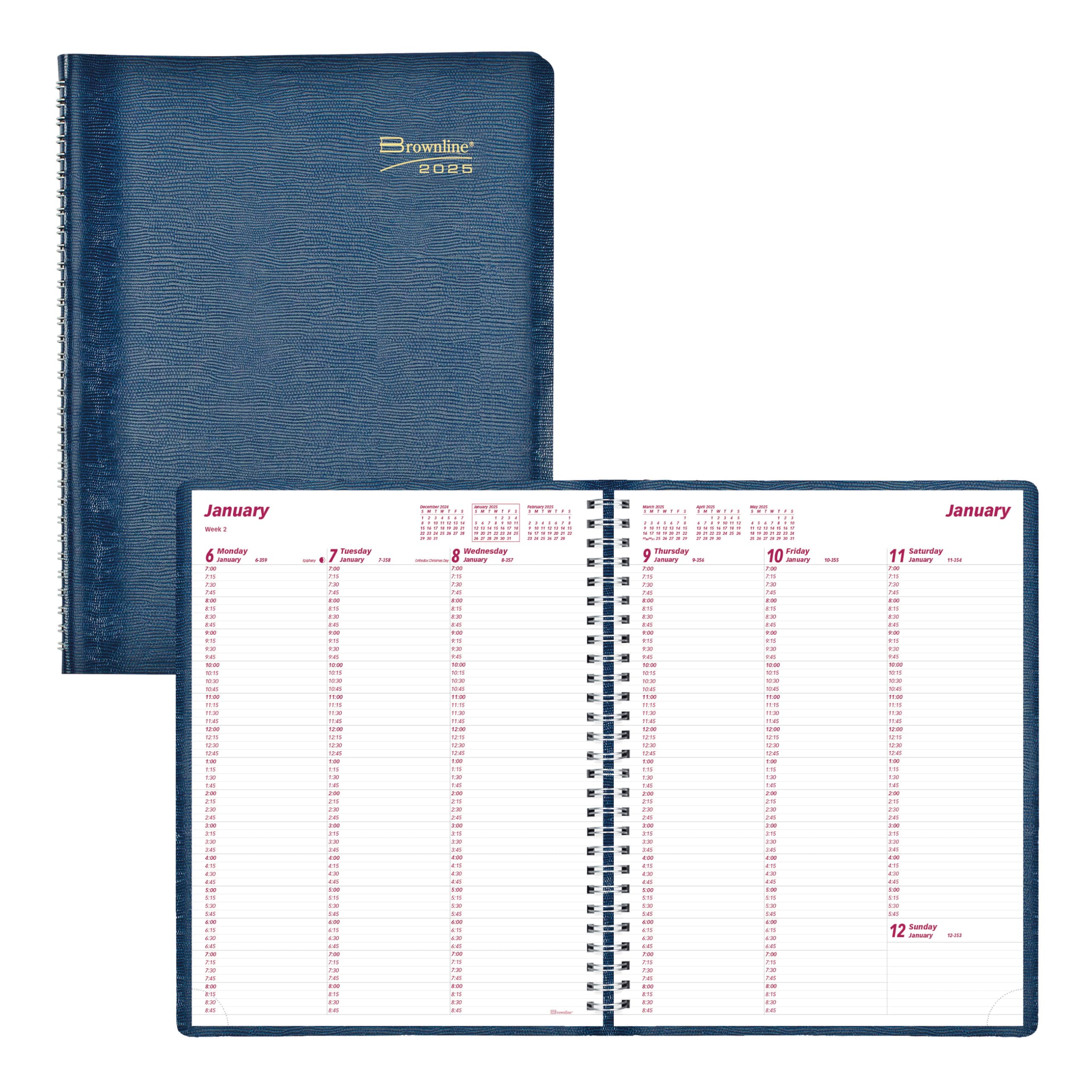 Brownline® 2025 Essential Weekly Planner, Appointment Book, 12 Months ...