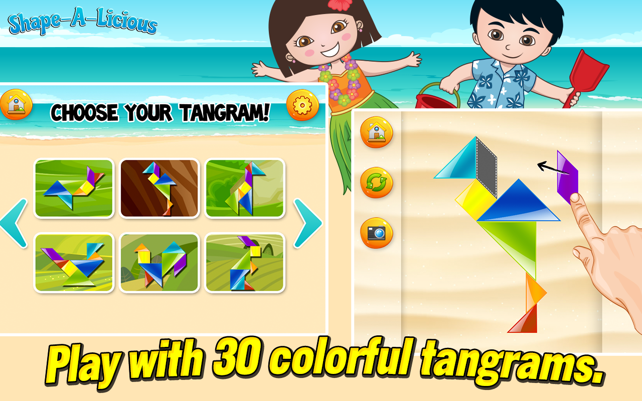 Shape-A-Licious: My first puzzles, shapes and tangrams for kids - App ...