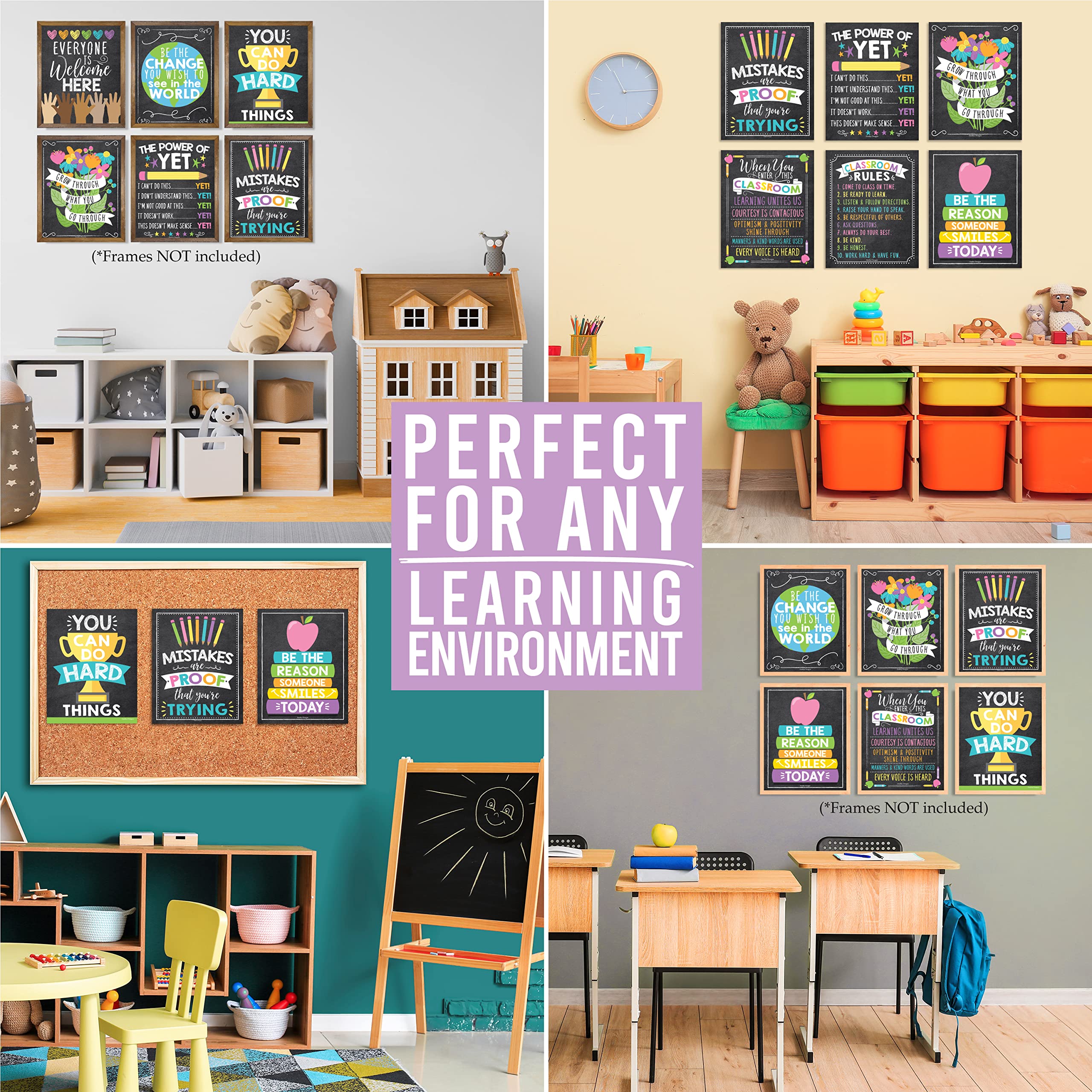 Buy 9 Colorful Classroom Decor Signs - Welcome Sign For Classroom ...