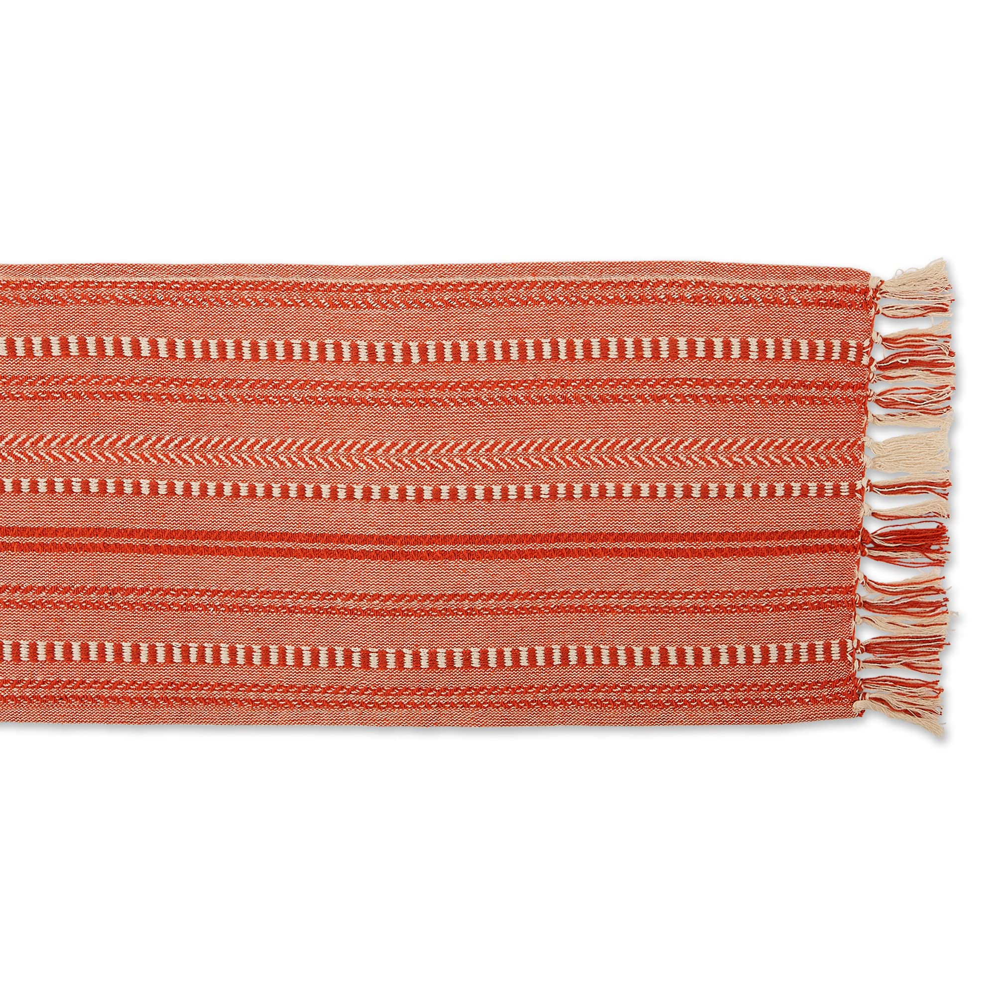 Snapklik.com : DII Farmhouse Braided Stripe Table Runner Collection, 15x108