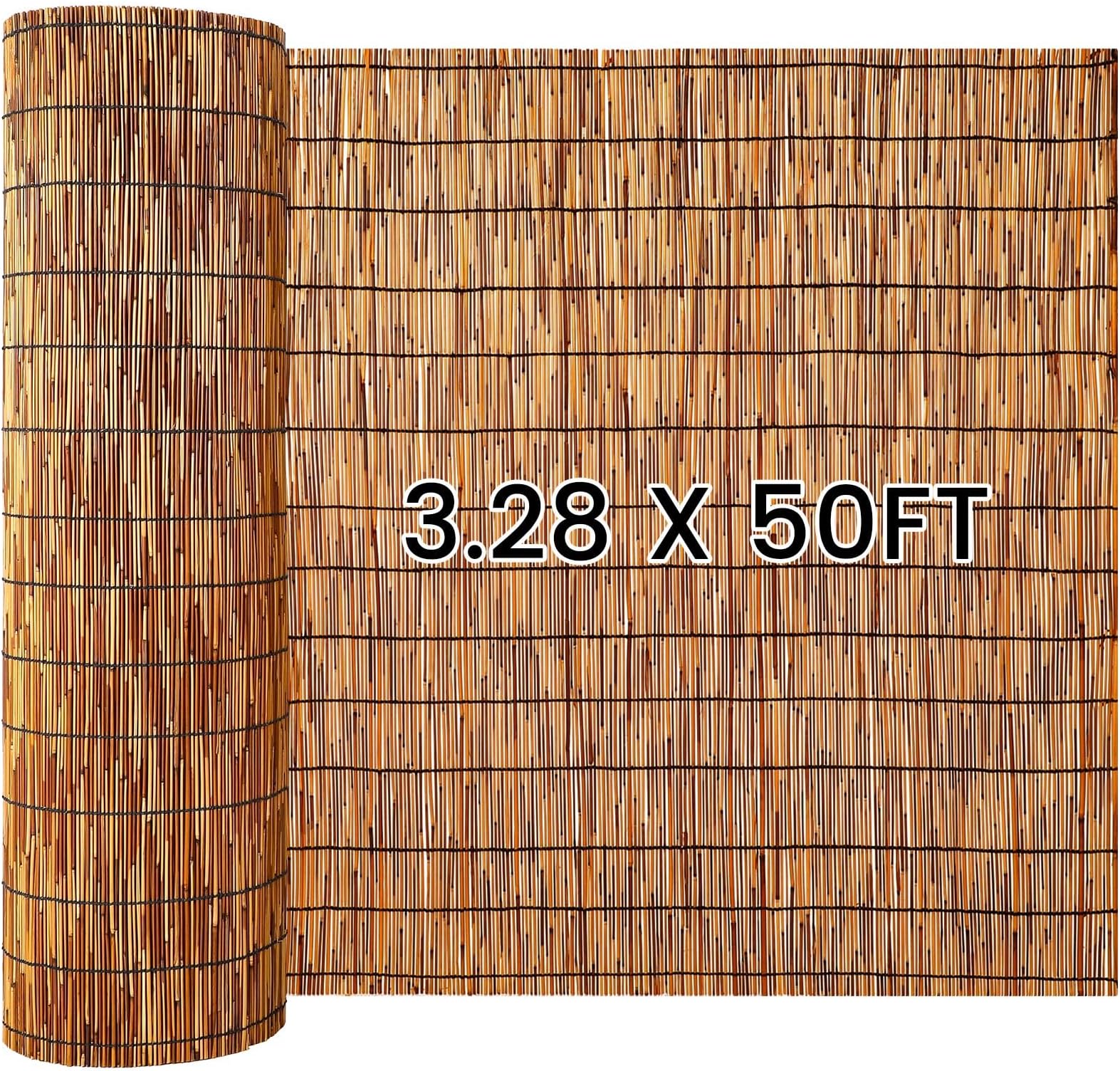 Amazon.com : Drydiet 3.28ft x 50 ft Natural Reed Fencing Bamboo Privacy ...