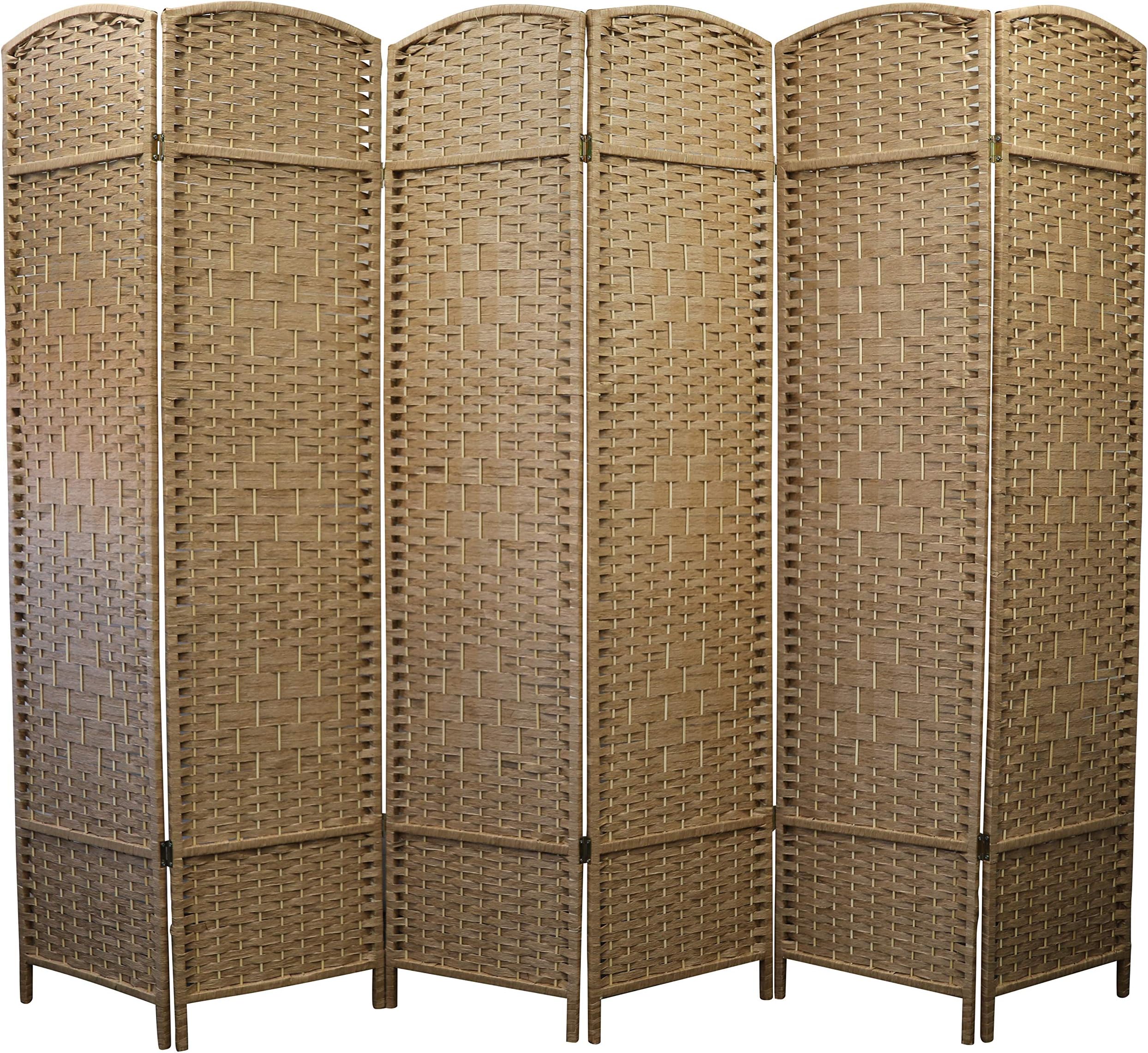 vidaXL Room Divider Bamboo 250x165cm Natural Privacy Screen Partition ...
