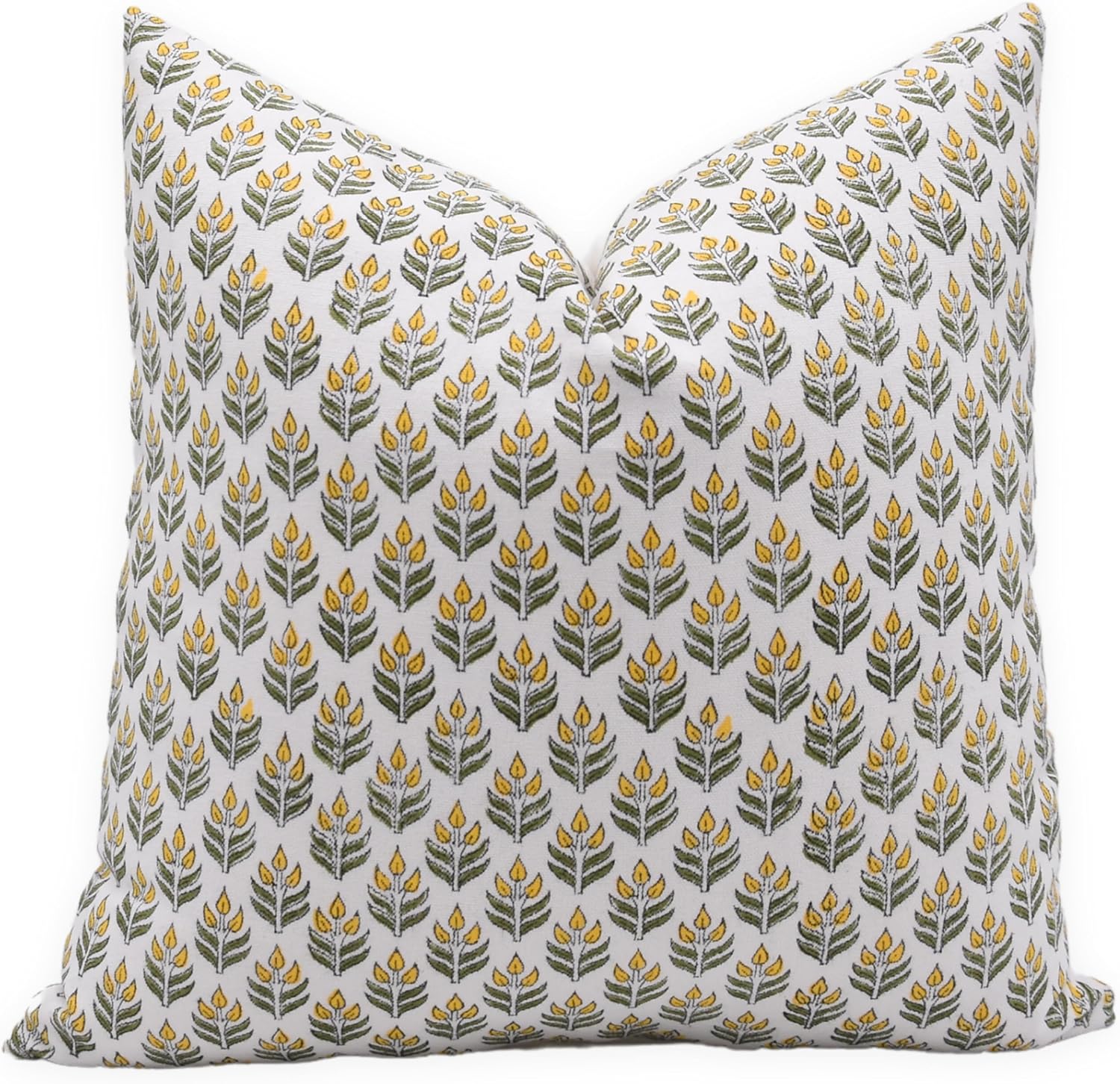 Amazon.com: Fabritual Elegant Design Block Print Thick Cotton White ...