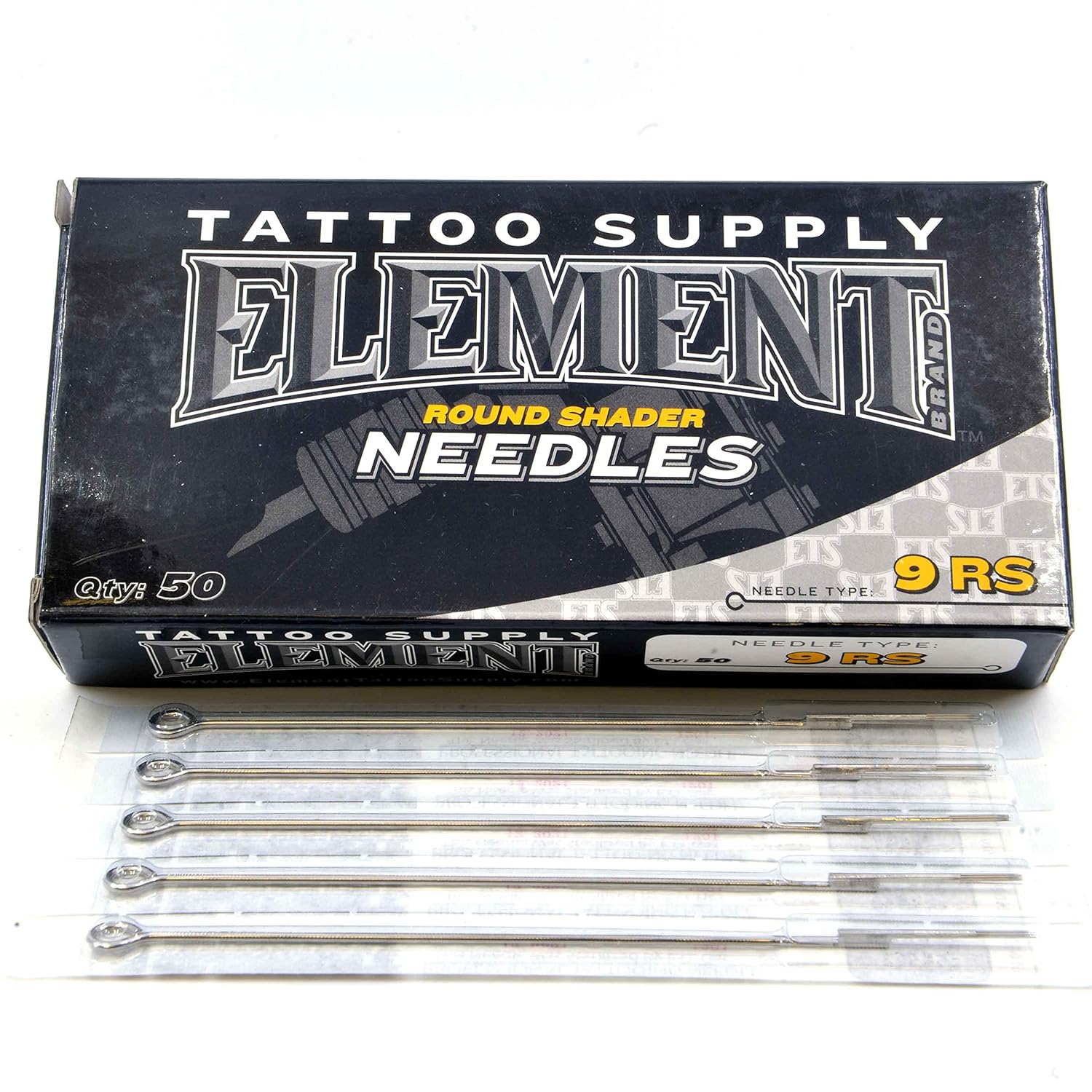 Amazon.com: Element Tattoo Supply 9RS Tattoo Needles Long Bar Box of 50 ...