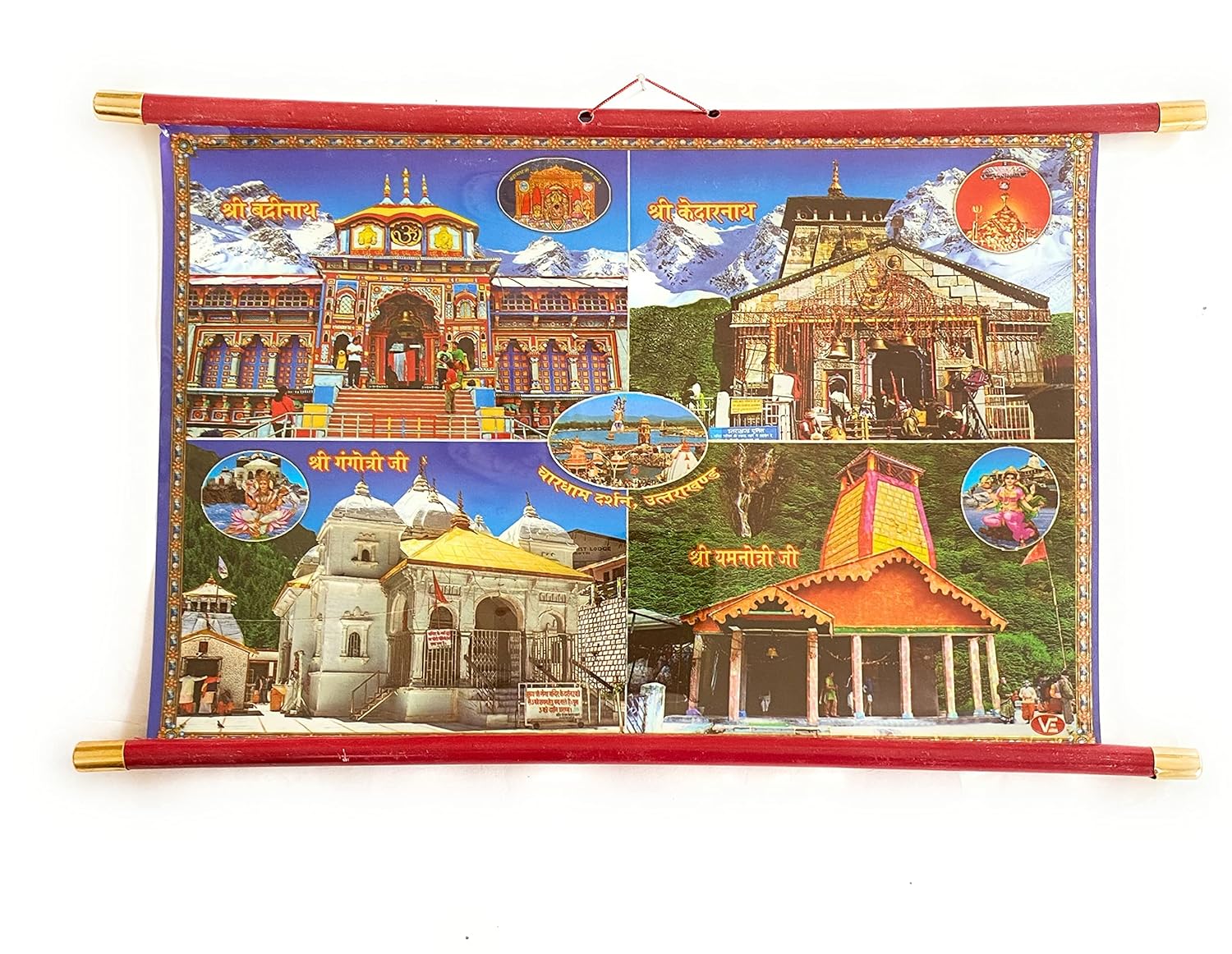 Bajaj Creations Chaar Dham religious hanging calendar | badrinath ...