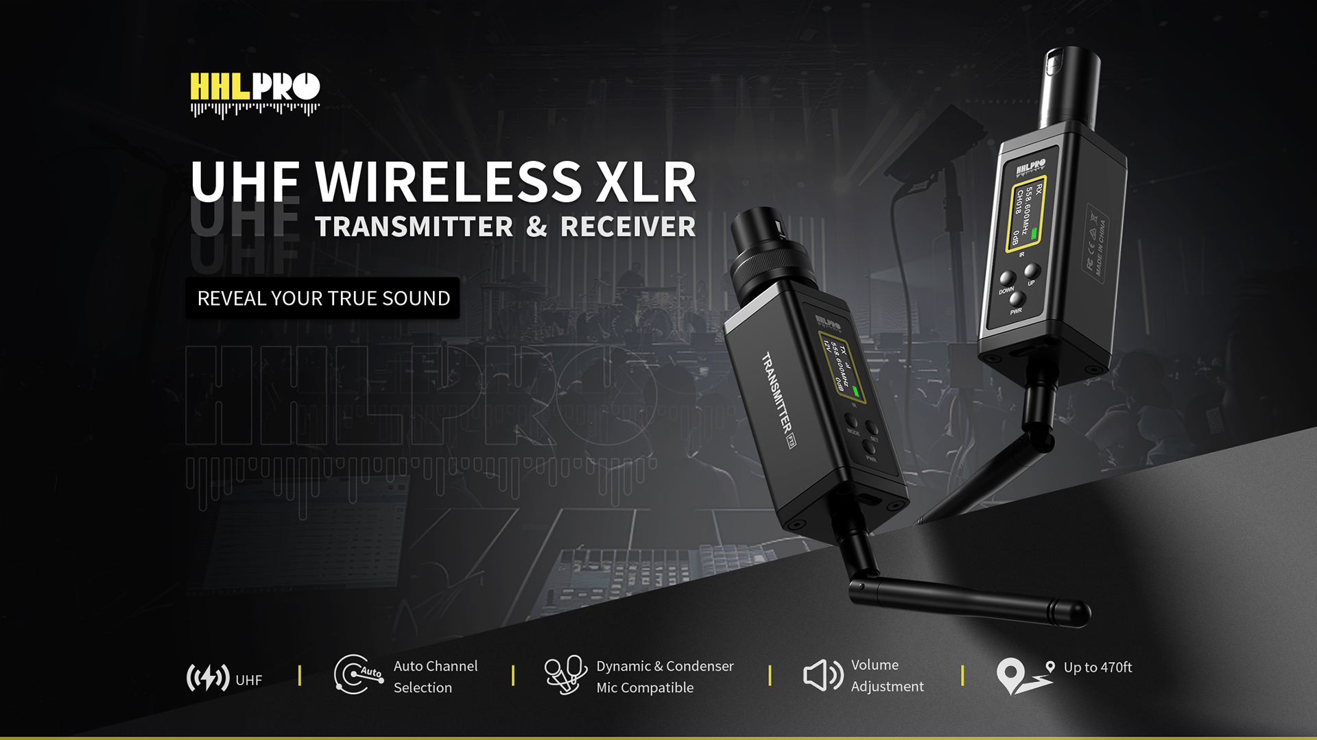 Watch UHF Wireless XLR Transmitter and Receiver with Dual Antennas on ...