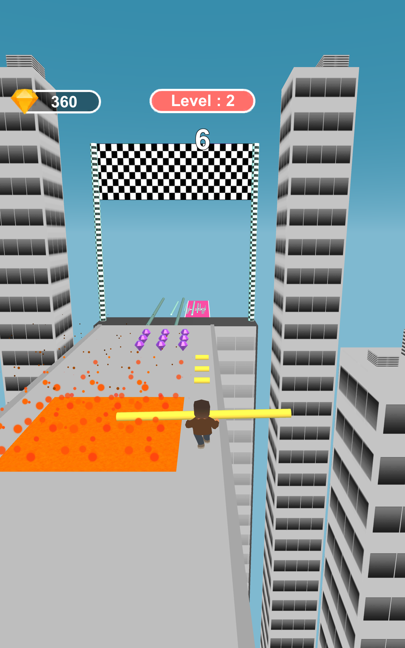 Roof Run Rails: Stick Slide Game – Hyper Casual Runner Adventure with ...